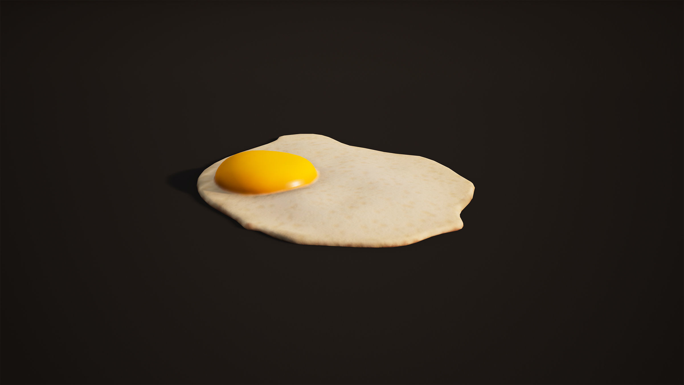 3D model Fried Egg Game Ready VR / AR / low-poly | CGTrader