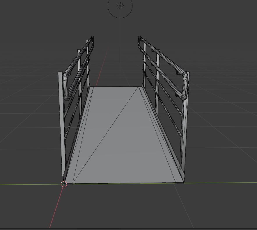 3D model Ramp PBR metal railing with bars VR / AR / low-poly | CGTrader