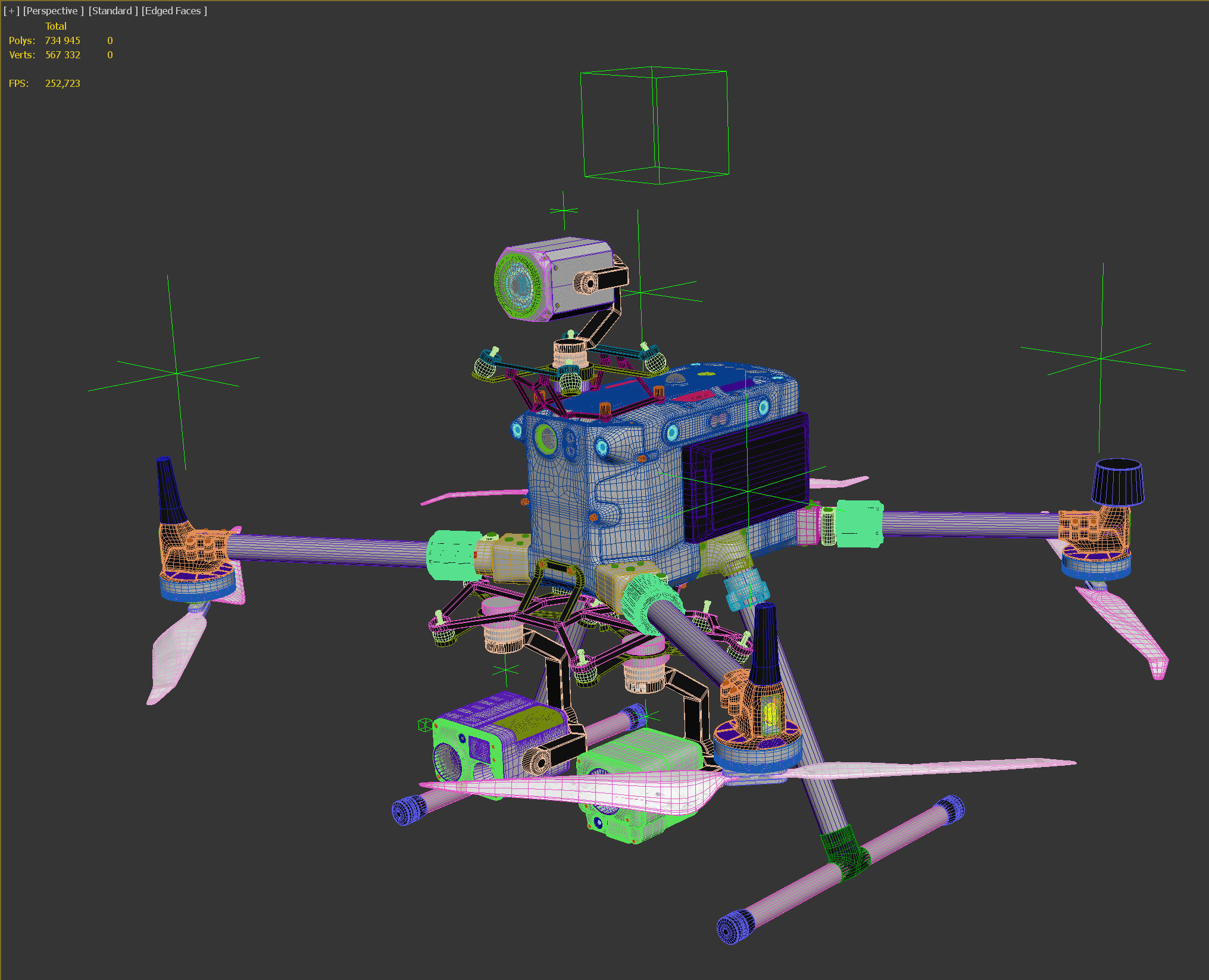 Helicopter DJI Matrice 300 RTK Combo 3D model rigged | CGTrader