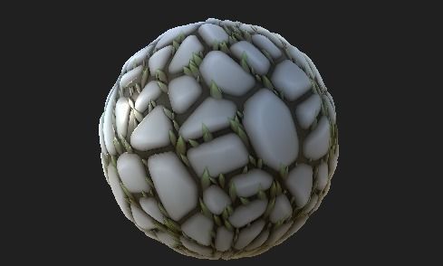 Texture Stylized Cobblestone PBR Material VR / AR / low-poly | CGTrader
