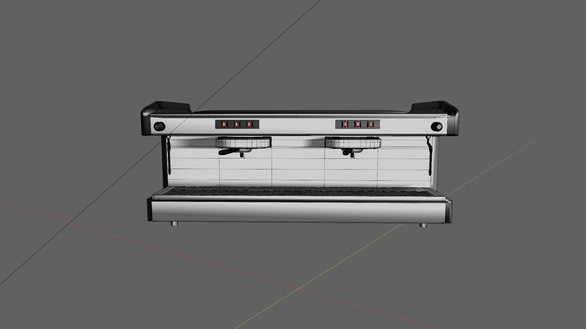 Simple coffee machine PBR game-ready free VR / AR / low-poly 3D model ...