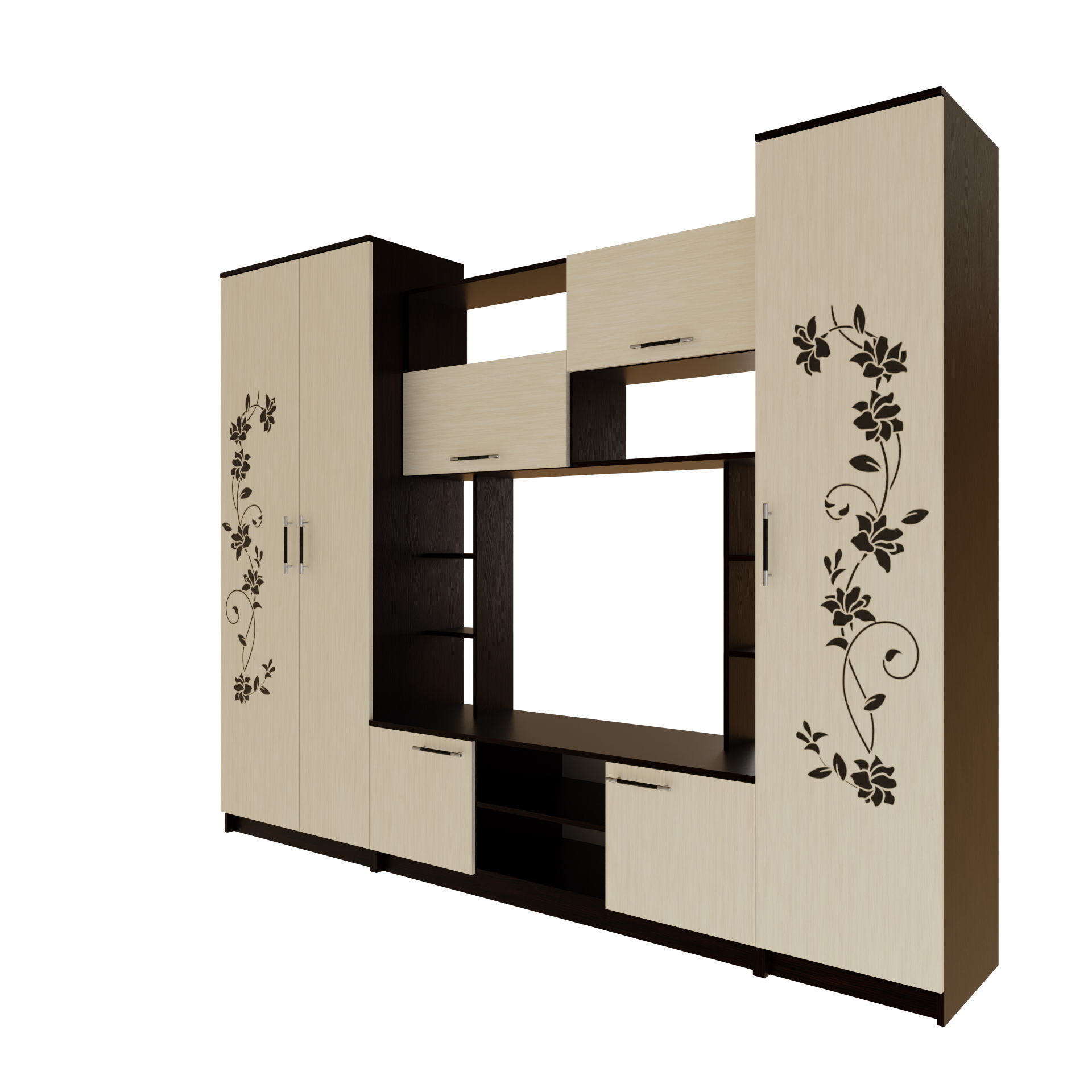 Venera living room wardrobe PBR free 3D model | CGTrader