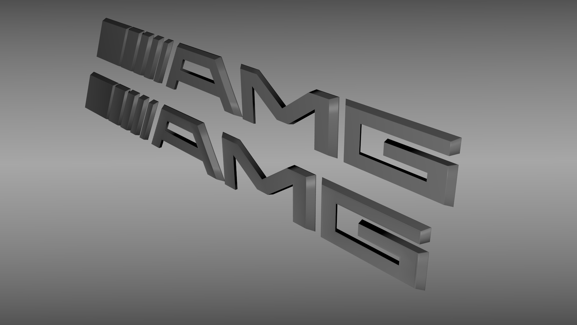 AMG logo set 3D model | CGTrader