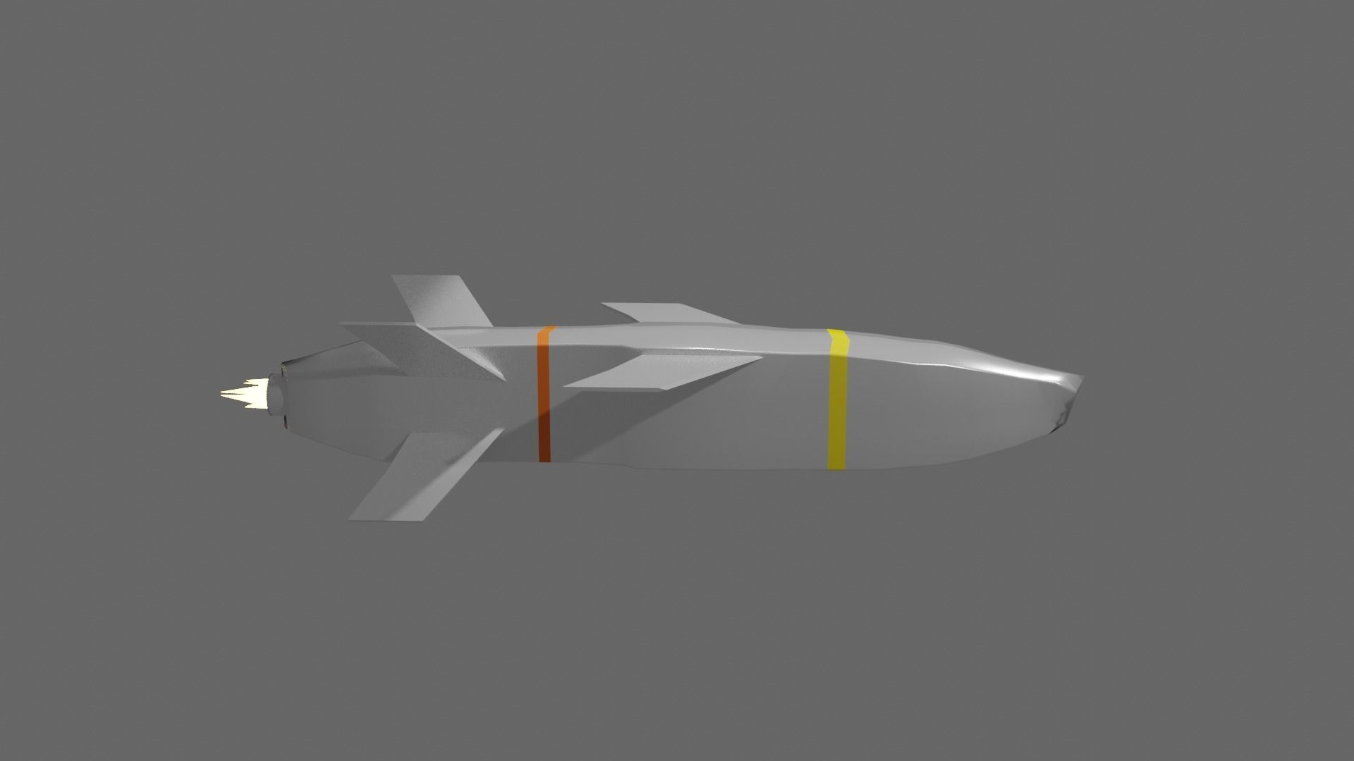 Turkish SOM-J standoff cruise missile-free free 3D model | CGTrader