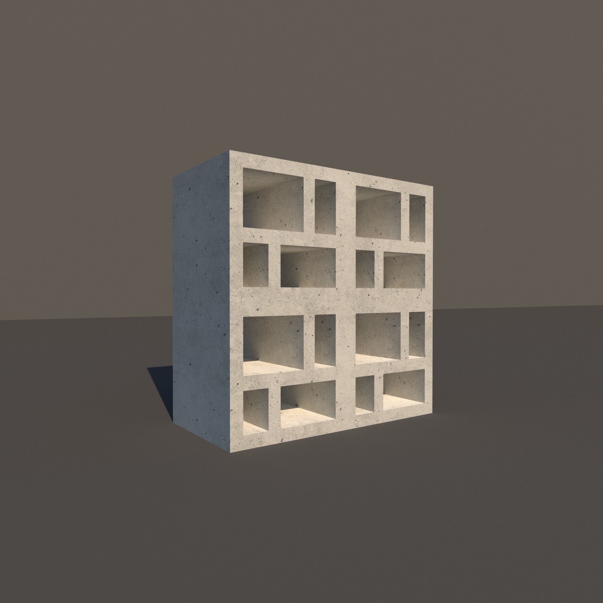 Concrete Lattice 06 3D model | CGTrader