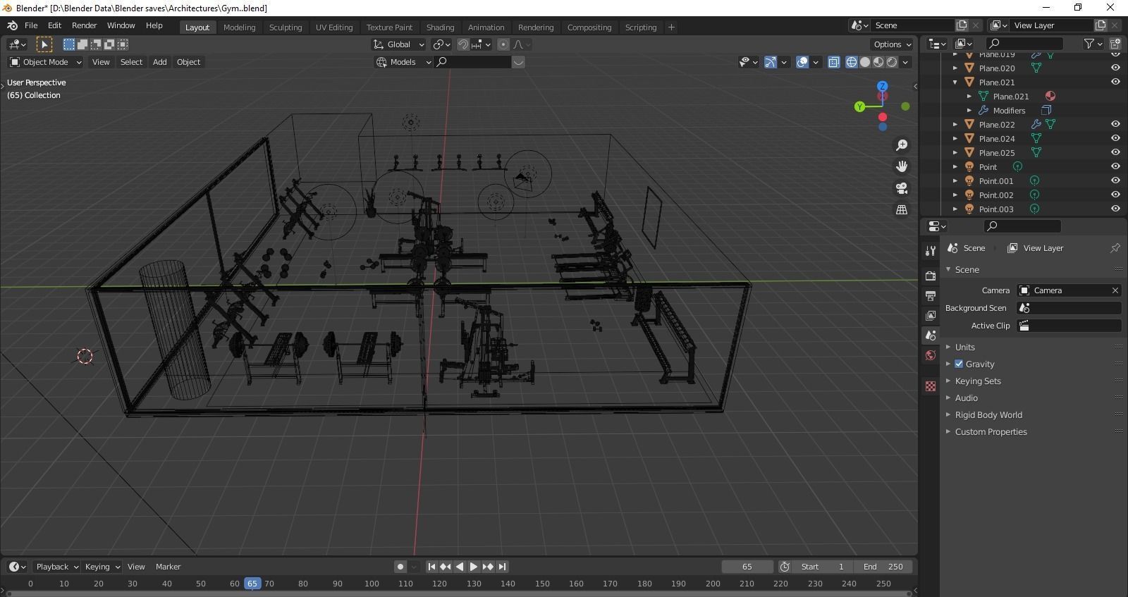 Gym Interior 3D model | CGTrader