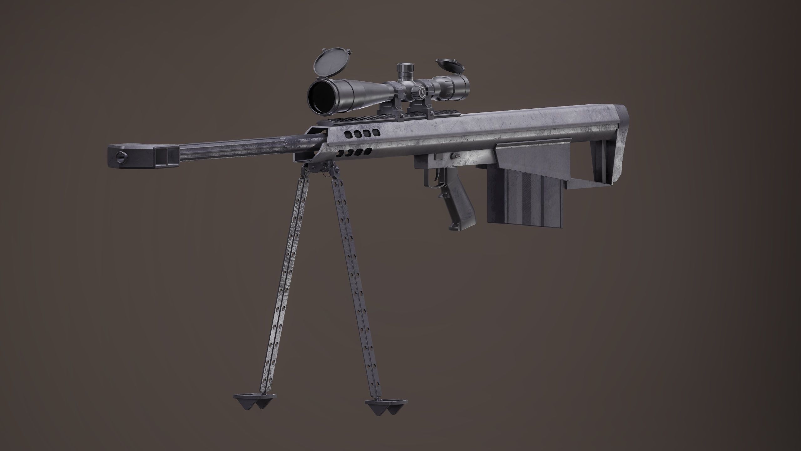 3D model Barrett M95 Rigged PBR VR / AR / low-poly | CGTrader