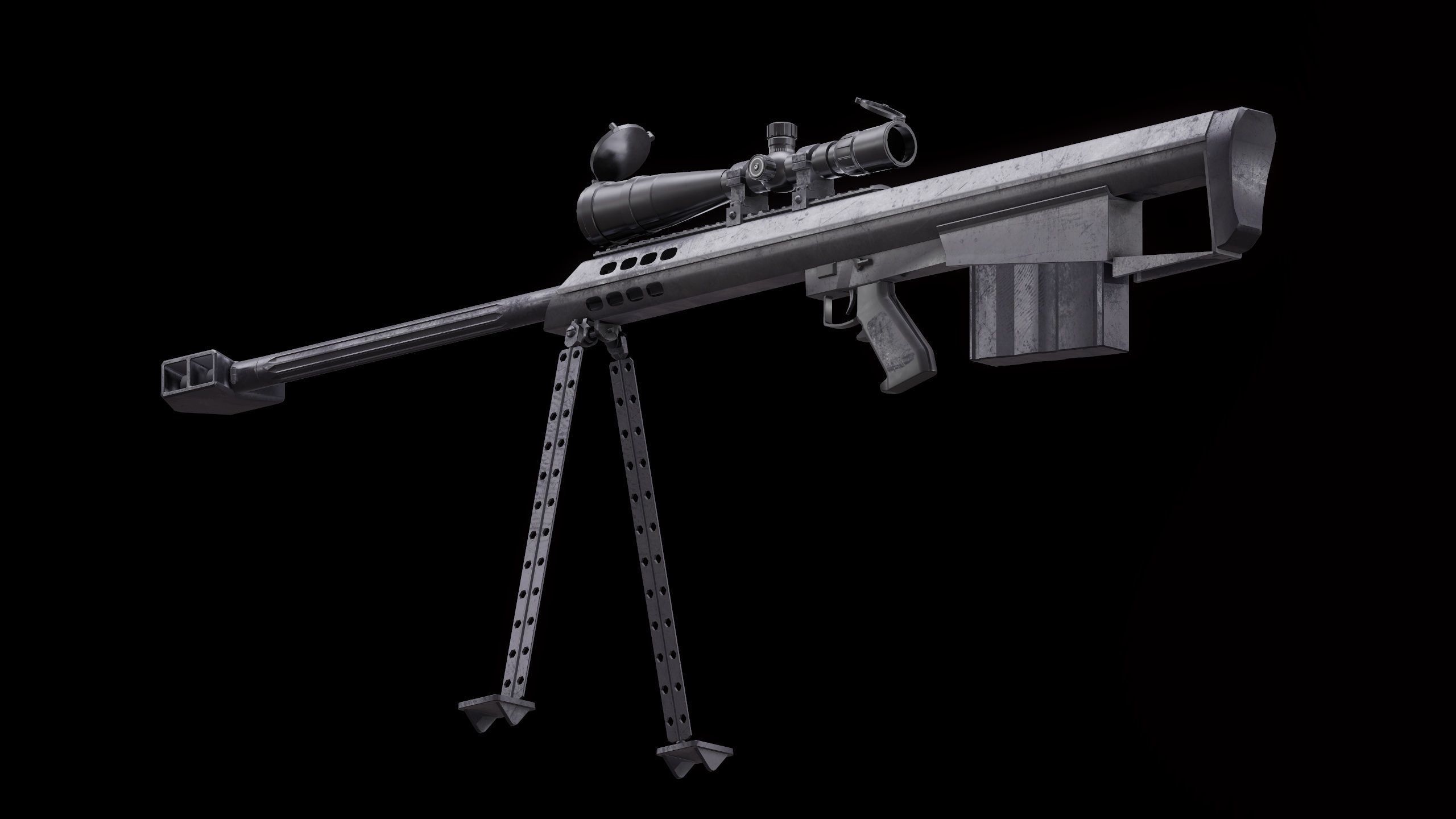 3D model Barrett M95 Rigged PBR VR / AR / low-poly | CGTrader