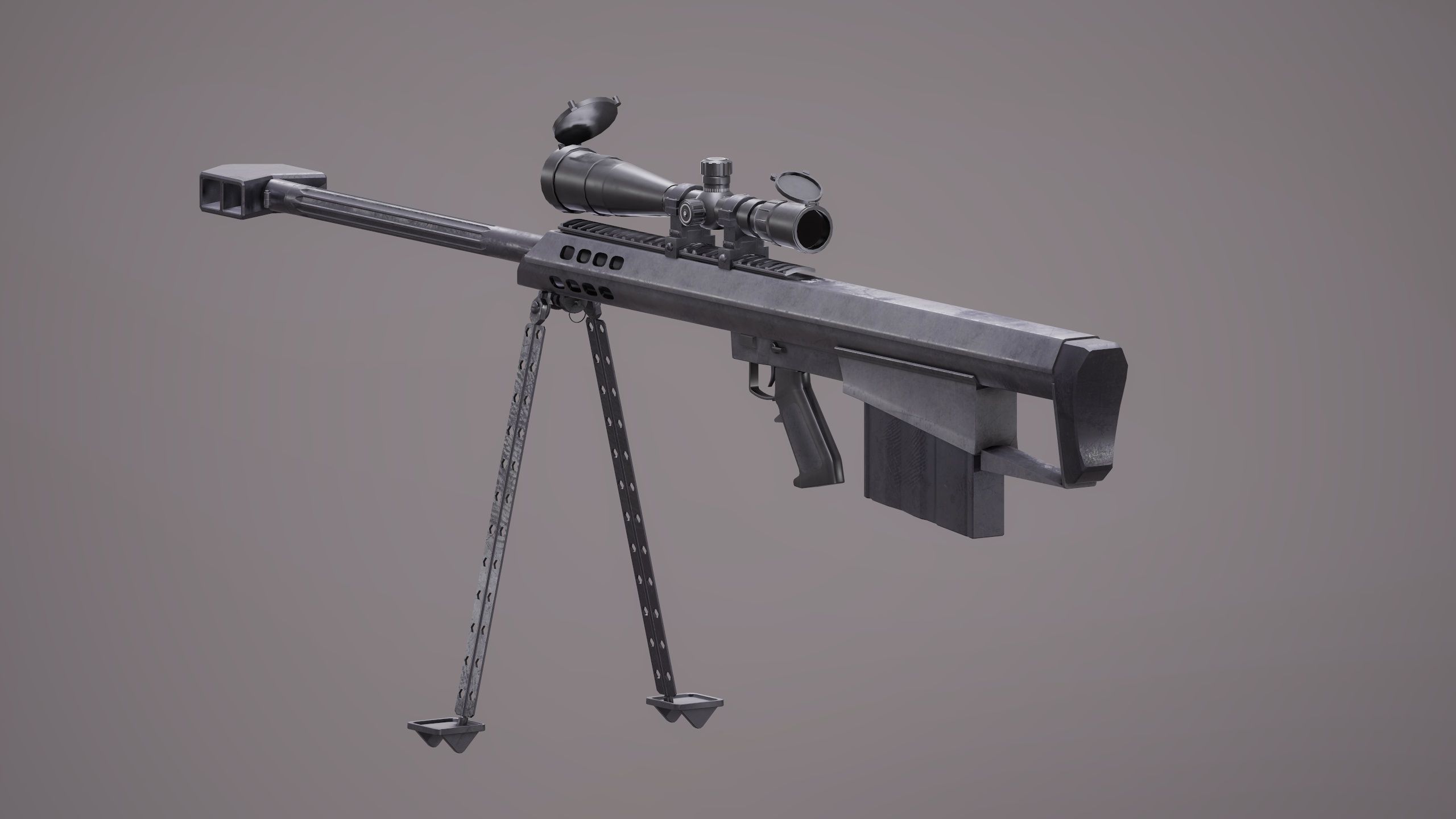 3D model Barrett M95 Rigged PBR VR / AR / low-poly | CGTrader