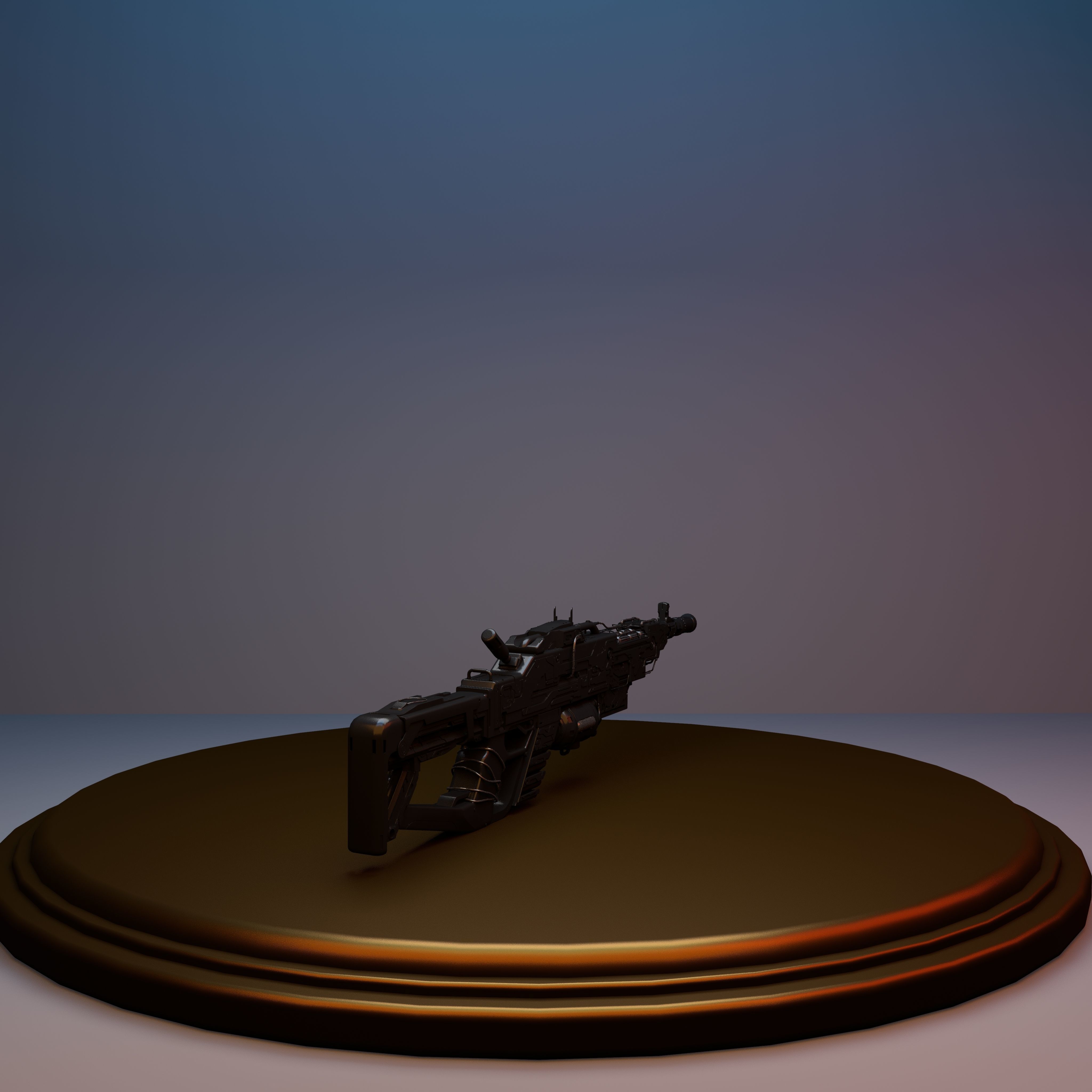 3D model gun fbx obj mb ma model texture VR / AR / low-poly | CGTrader