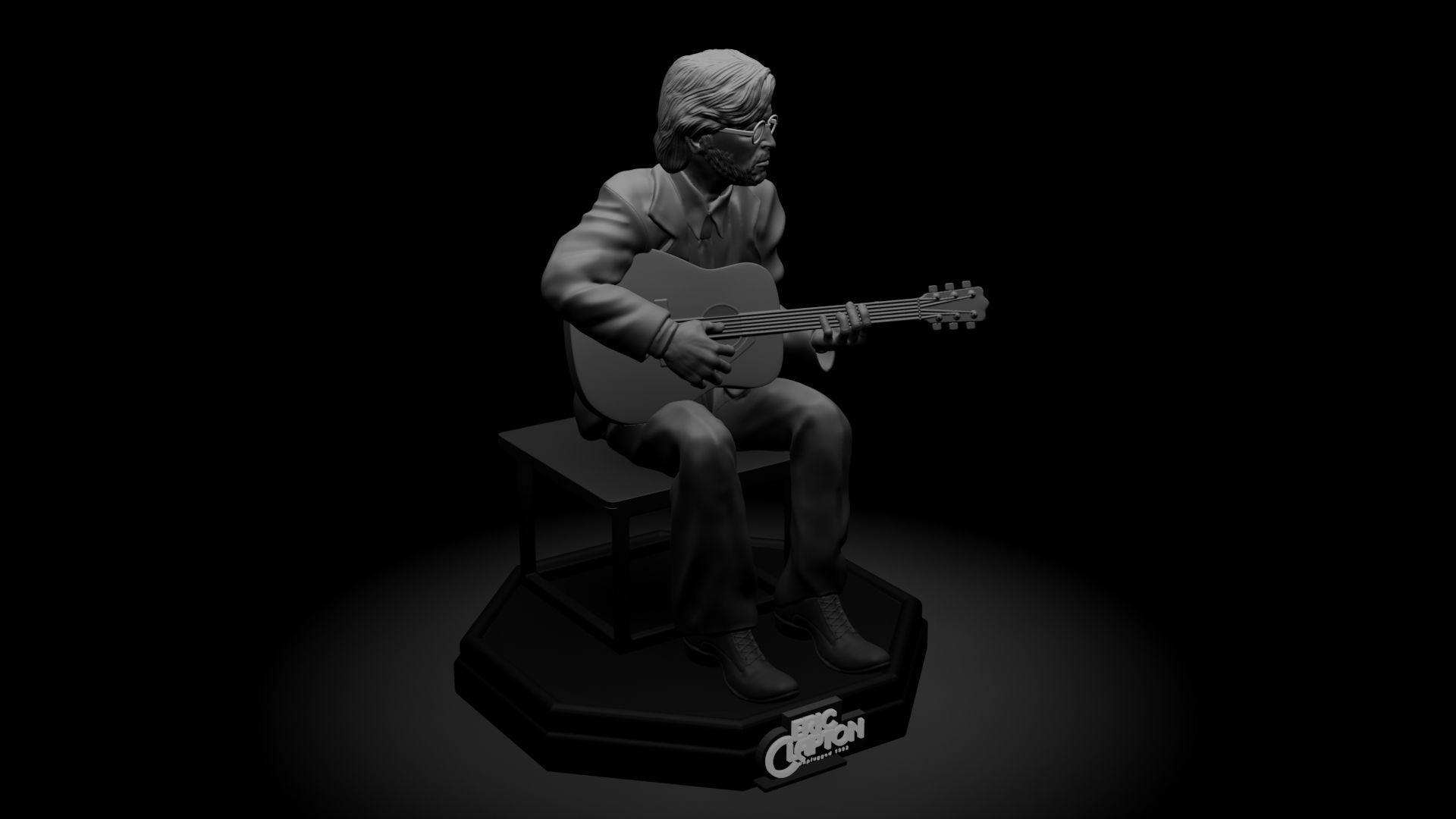 Eric Clapton - Unplugged 1992 3D printing 3D model 3D printable | CGTrader