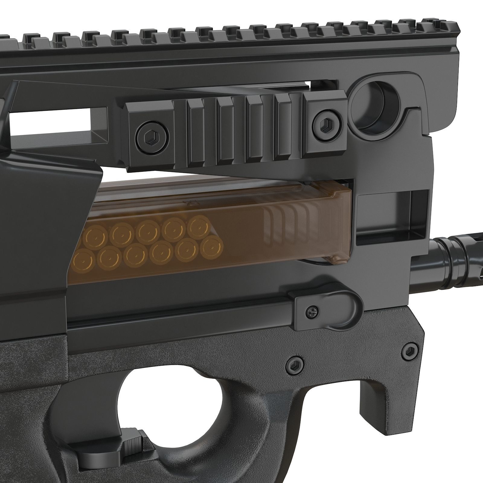 Submachine gun FN P90 3D model | CGTrader