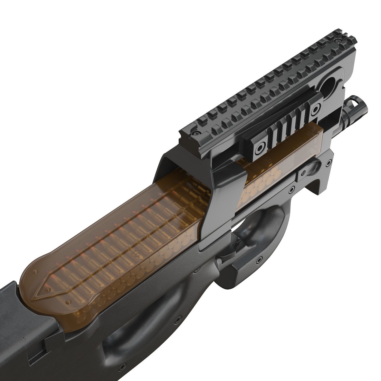 Submachine gun FN P90 3D model | CGTrader