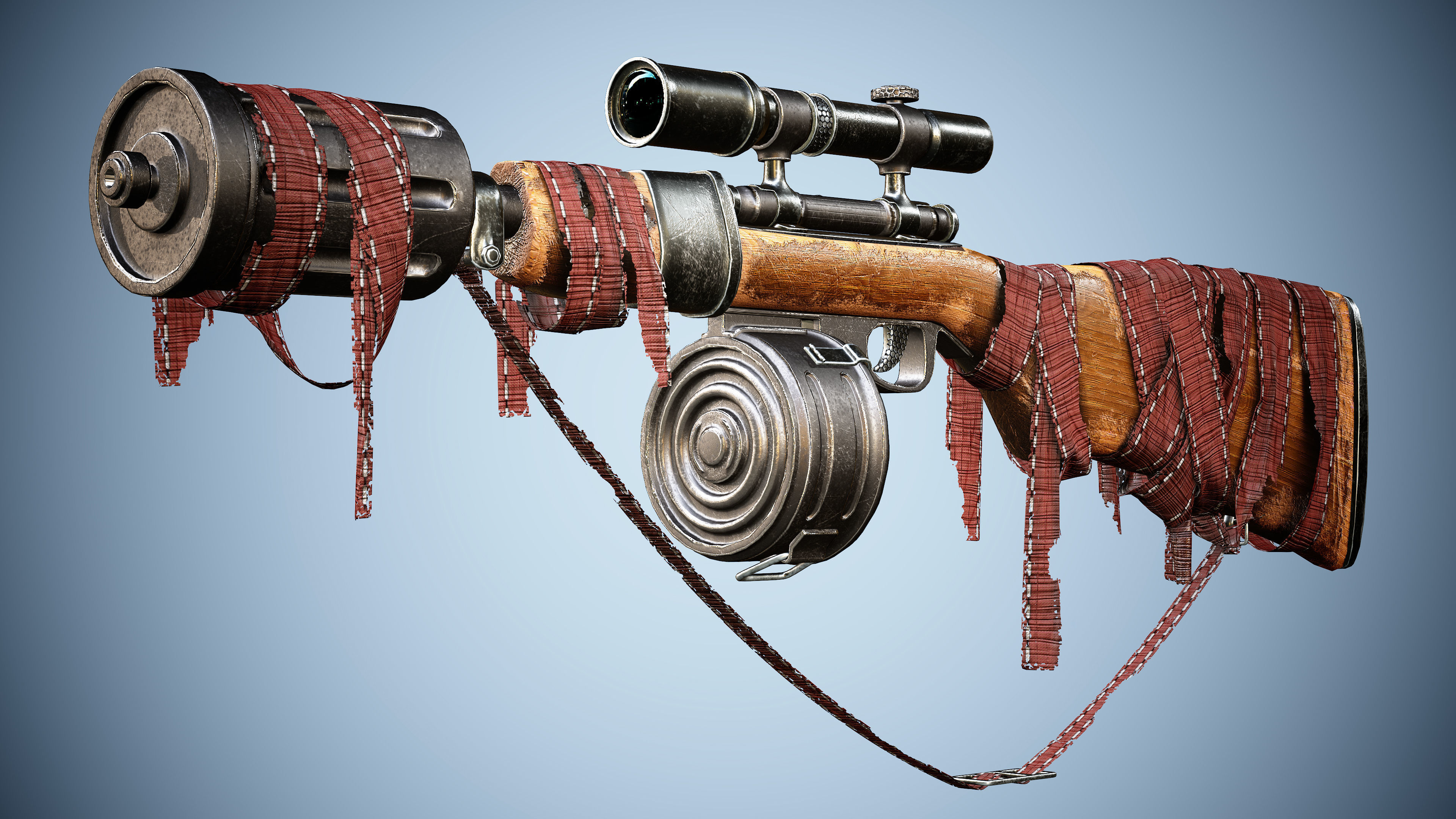 3D model Stylized Rifle 4k PBR VR / AR / low-poly | CGTrader