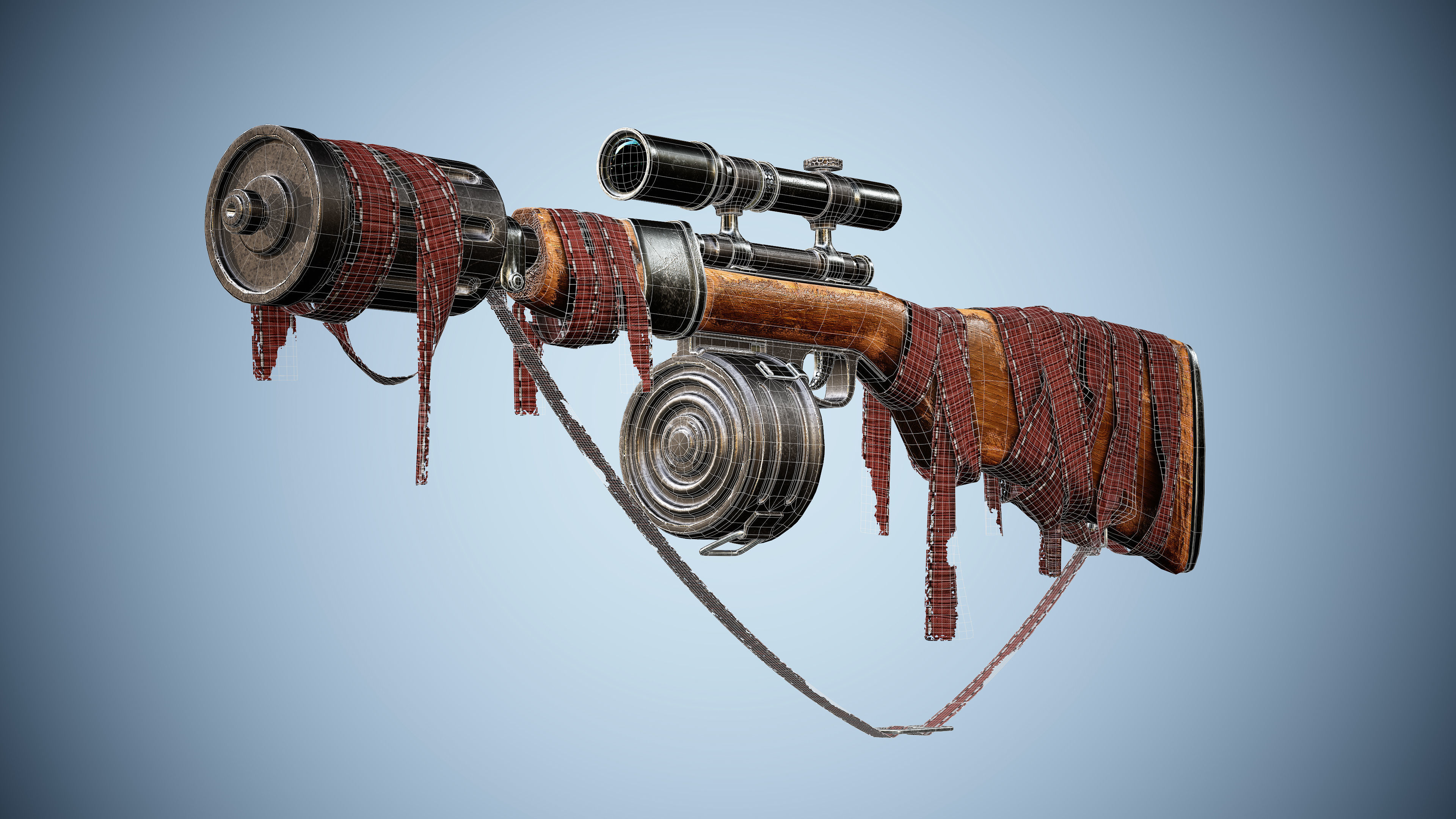 3D model Stylized Rifle 4k PBR VR / AR / low-poly | CGTrader
