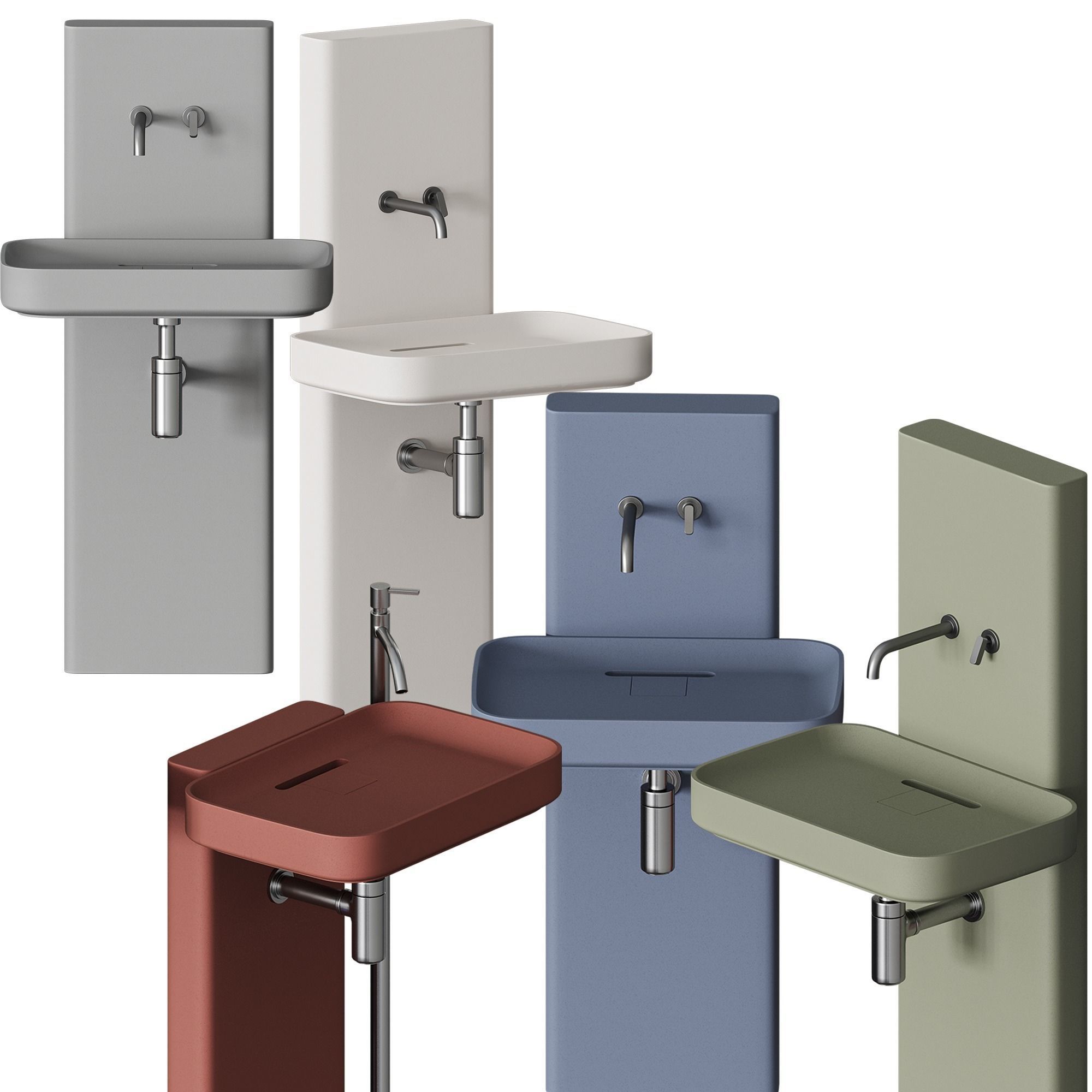 Agape PETRA Pedestal Wzashbasin 3D model | CGTrader