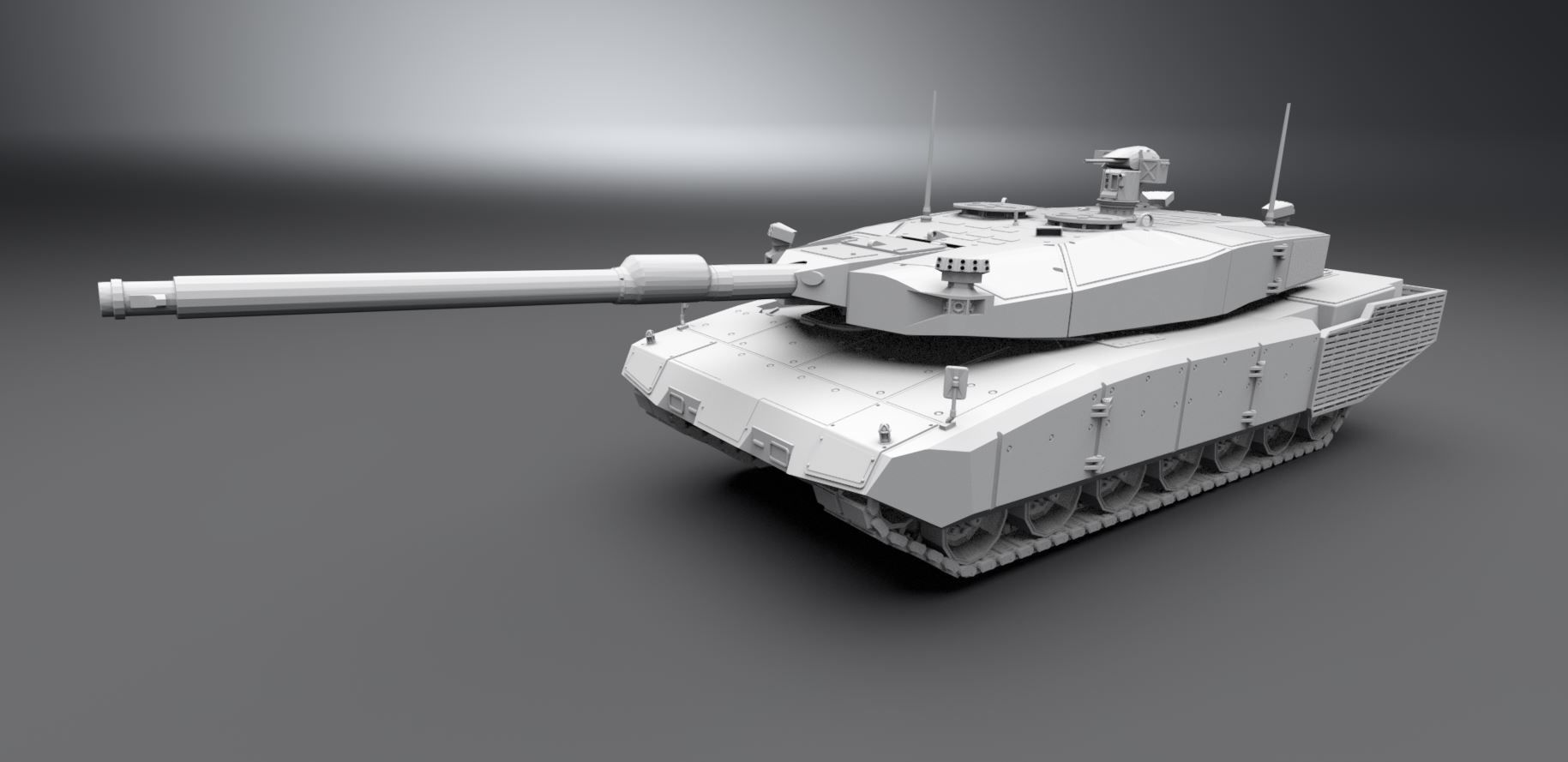 Leopard 2 MBT Revolution Scale model 3D model 3D printable | CGTrader