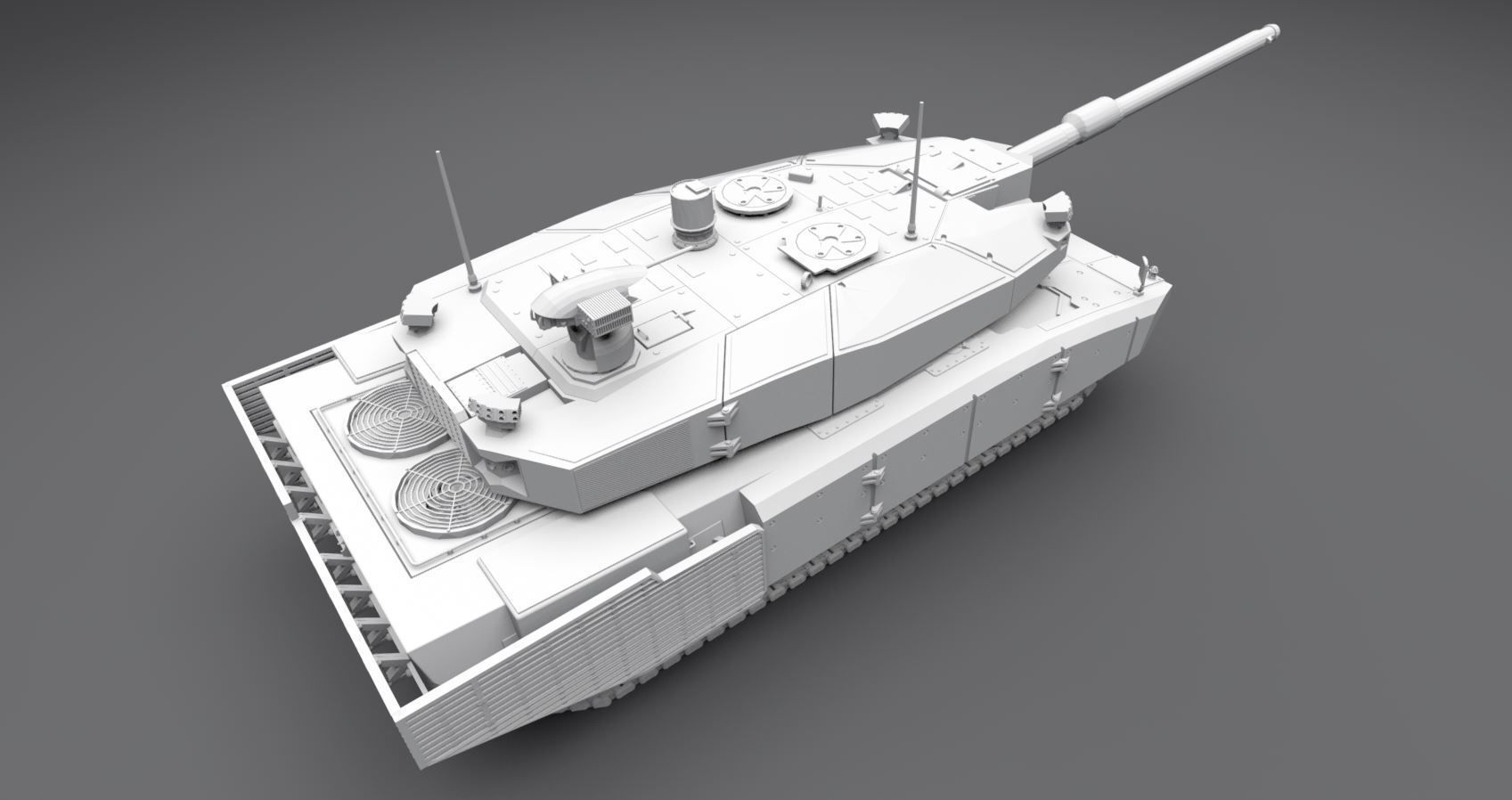 Leopard 2 MBT Revolution Scale model 3D model 3D printable | CGTrader