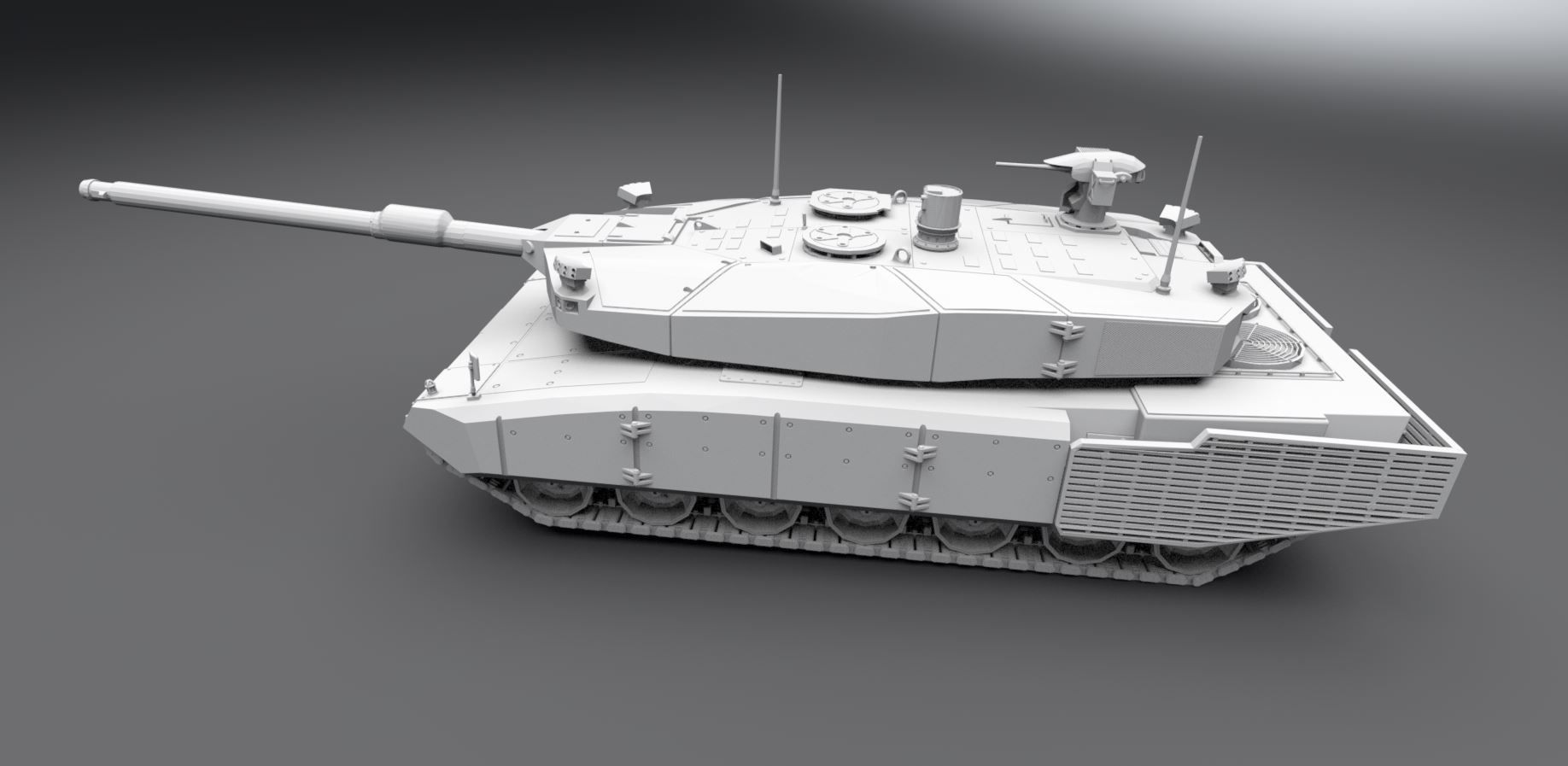 Leopard 2 MBT Revolution Scale model 3D model 3D printable | CGTrader