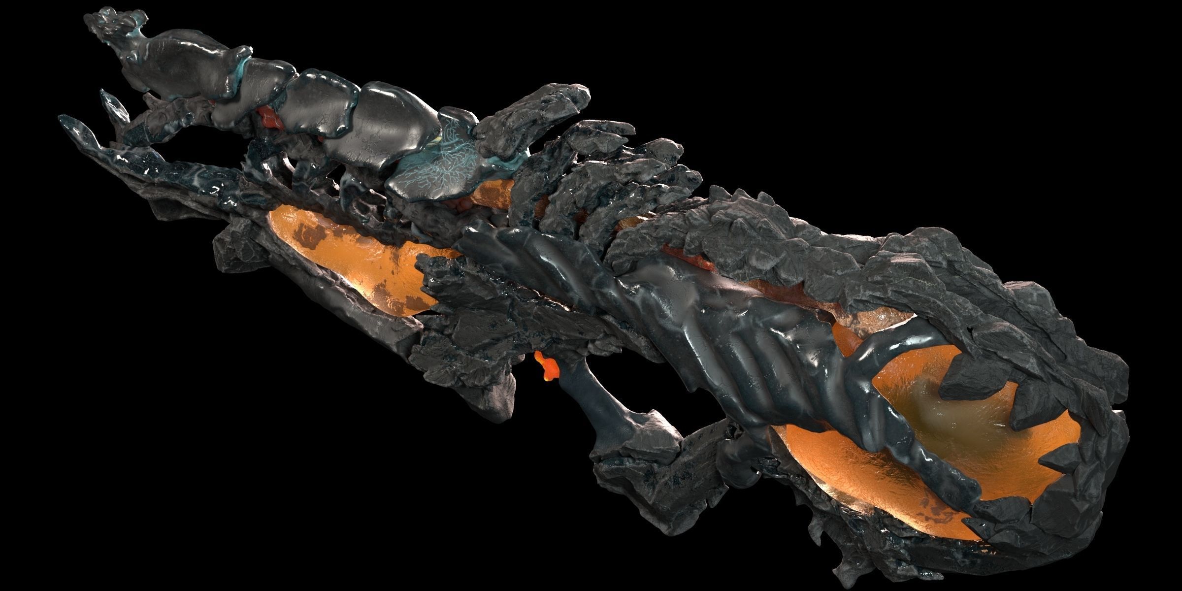 Alien weapons high poly 3D model | CGTrader