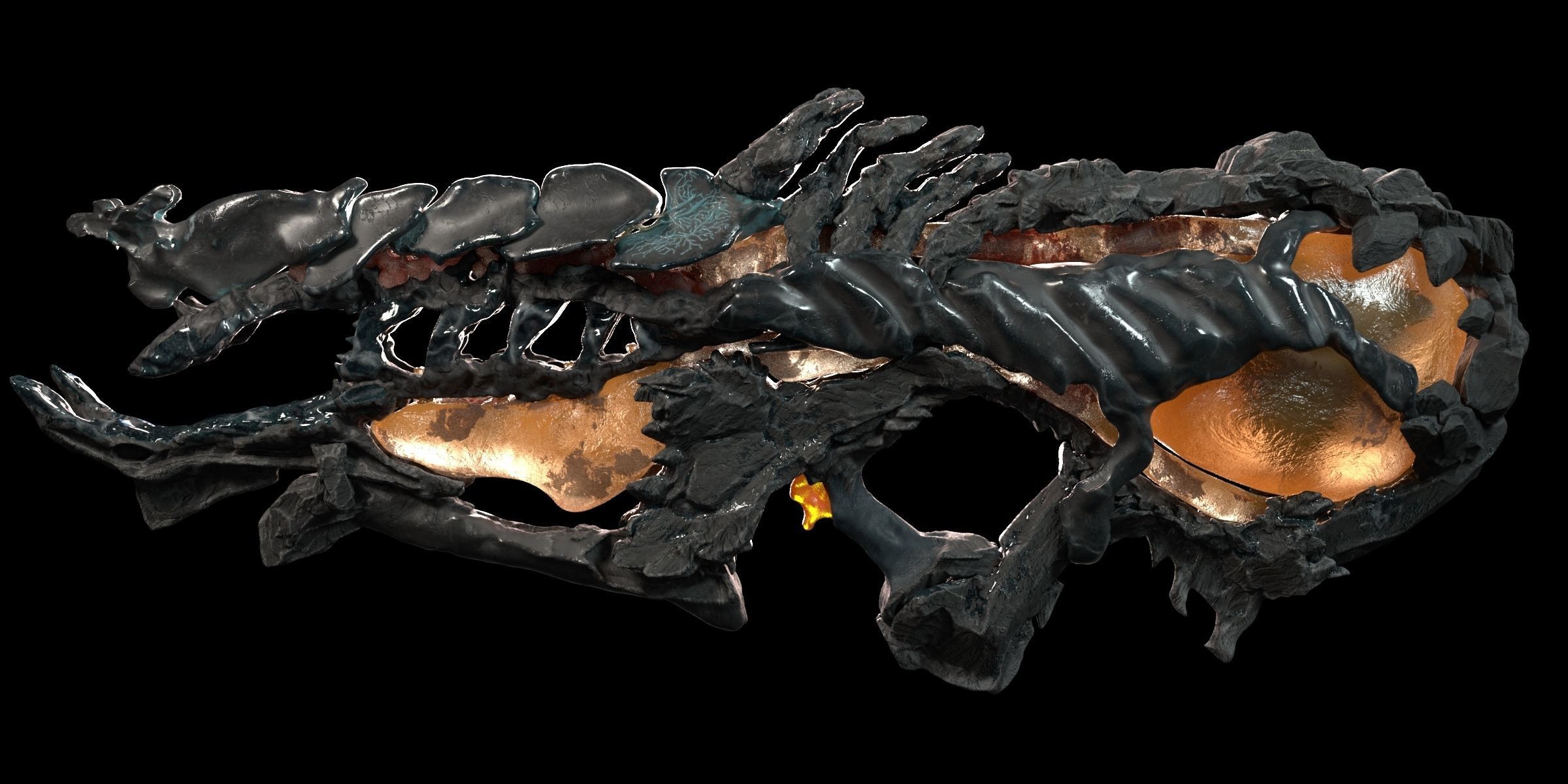 Alien weapons high poly 3D model | CGTrader