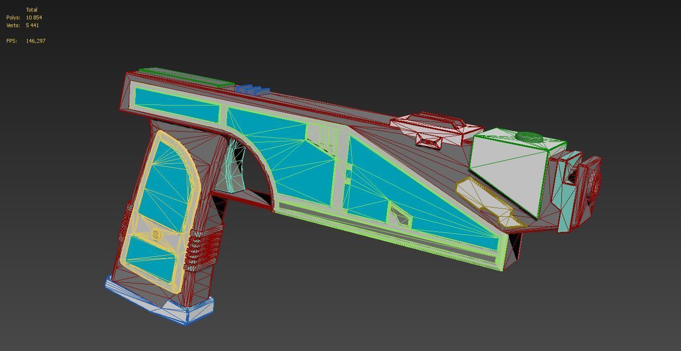 Star Wars Sabine armor bundle blue weapon prop cosplay 3D model 3D ...