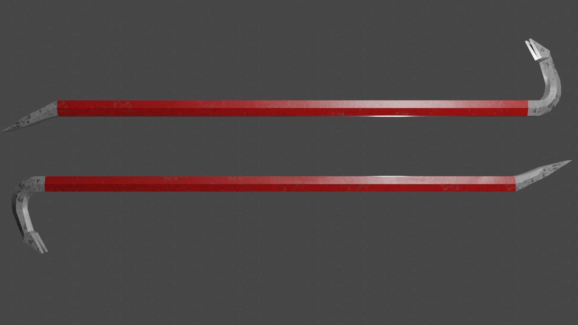 3D model PBR Low-poly Crowbar 3D Model pair VR / AR / low-poly | CGTrader