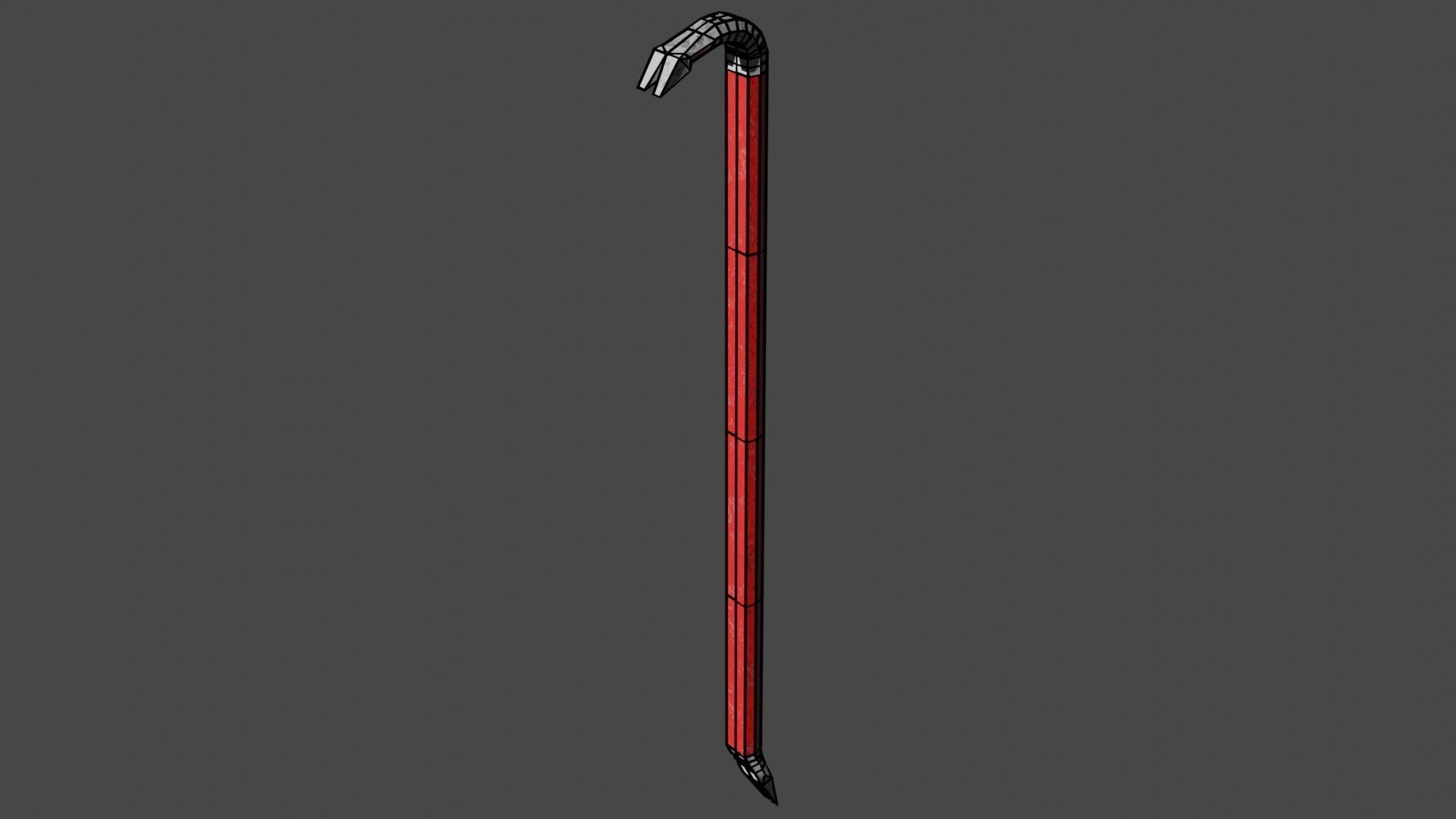 3D model PBR Low-poly Crowbar 3D Model pair VR / AR / low-poly | CGTrader