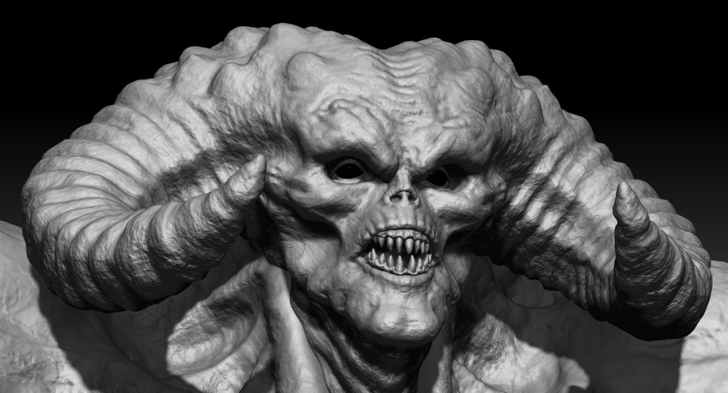 demonic creature zbrush high poly model 3D model | CGTrader