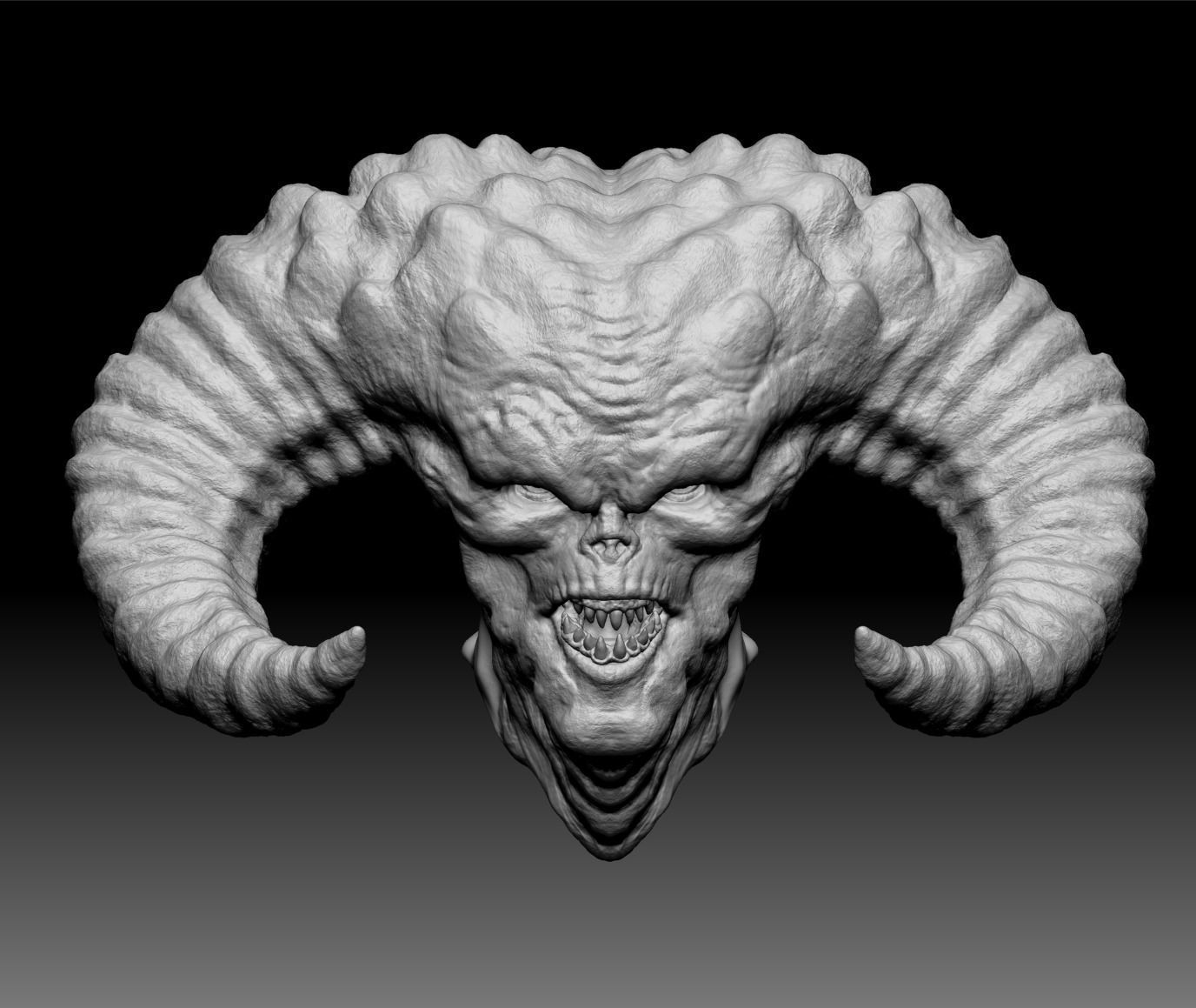 demonic creature zbrush high poly model 3D model | CGTrader