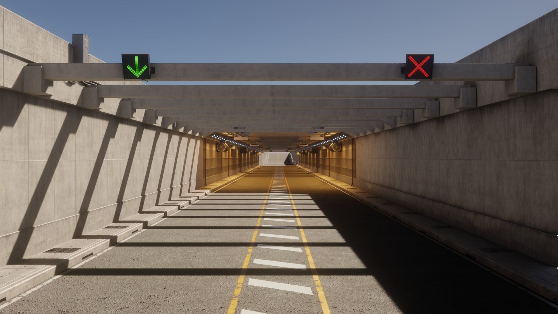 Modular Road Tunnel Assets 3D model | CGTrader