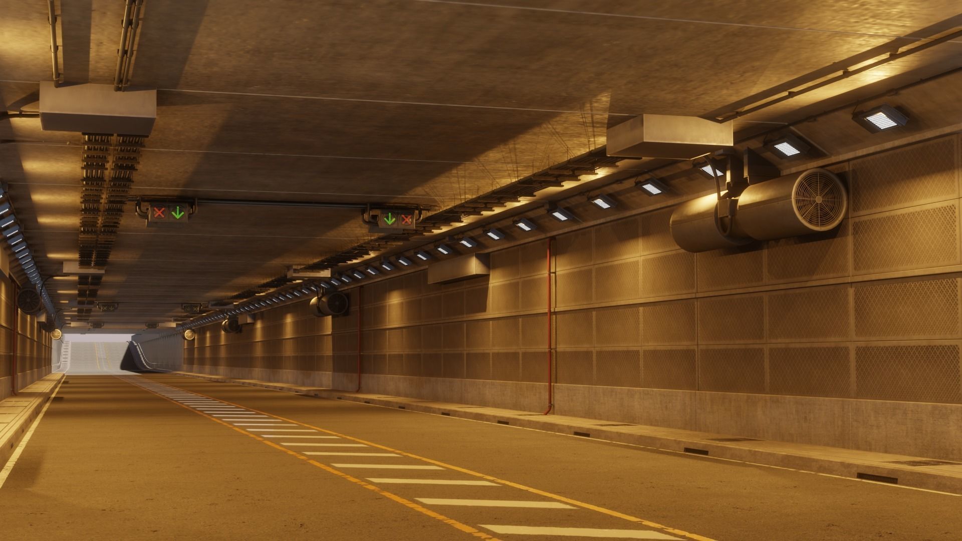 Modular Road Tunnel Assets 3D model | CGTrader