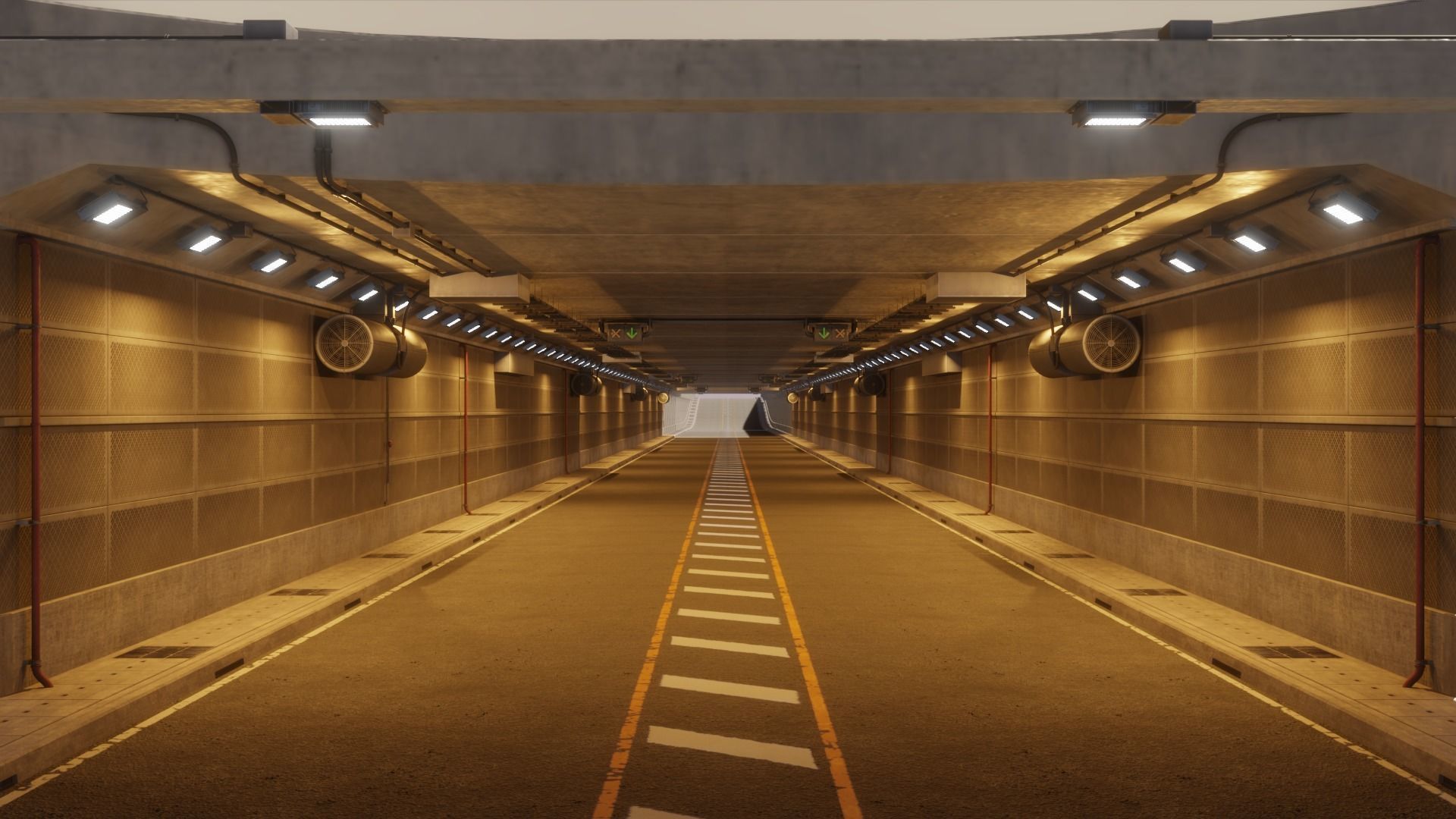 Modular Road Tunnel Assets 3D model | CGTrader