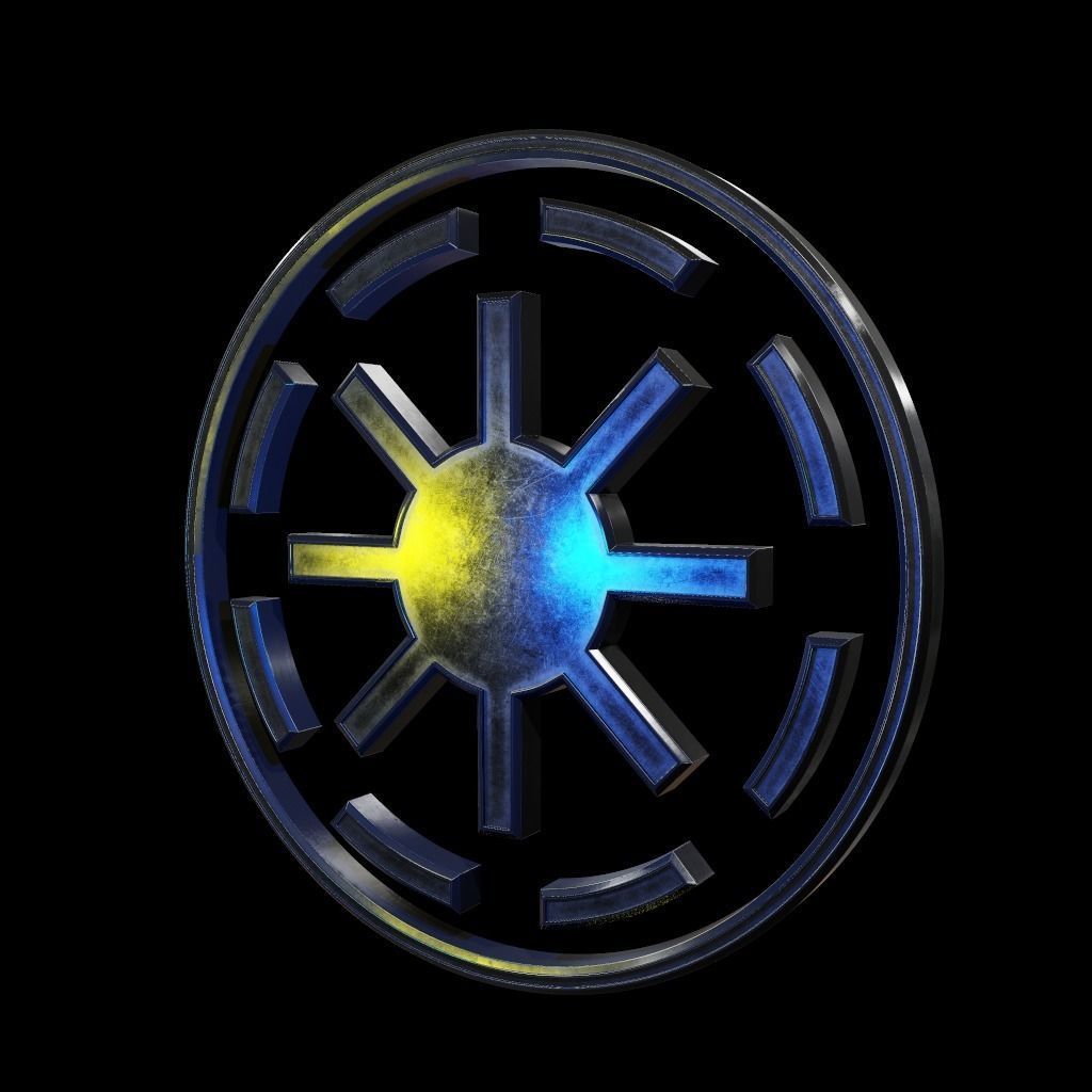 Republic Logo 3D model | CGTrader