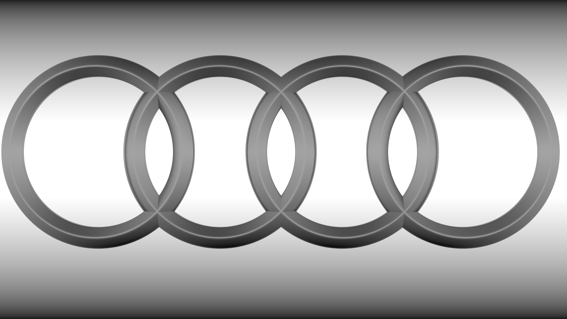 Audi logo 3D model | CGTrader