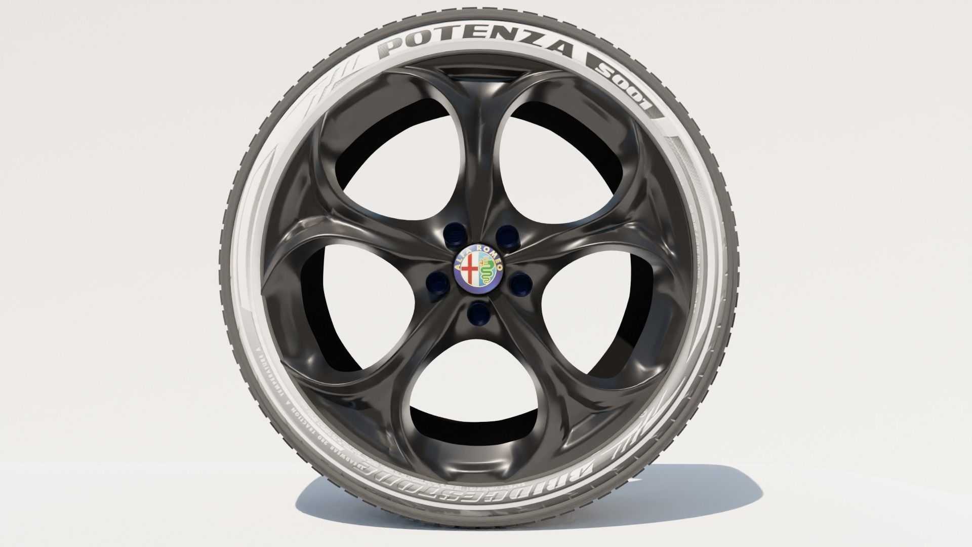 Alfa Romeo Wheel Mesh free 3D model | CGTrader