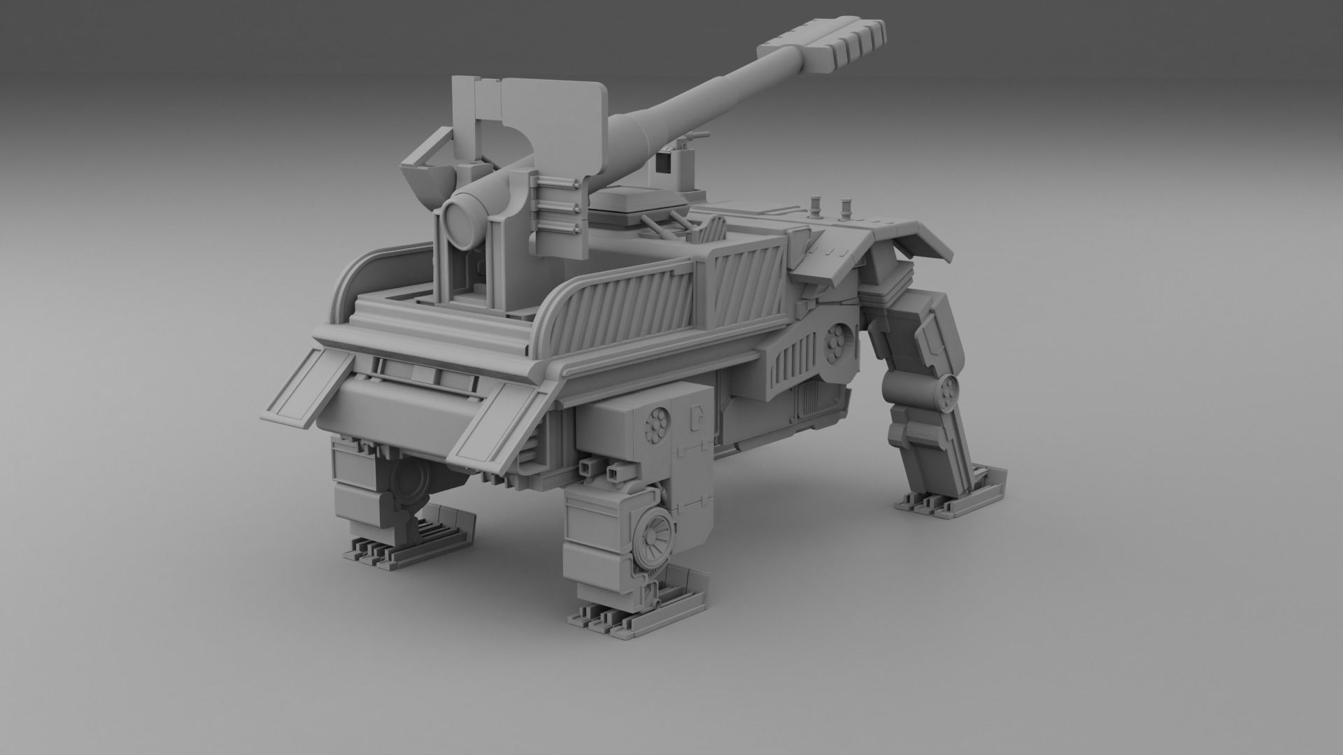Robo-Tank 3D model star wars tank 3D model | CGTrader