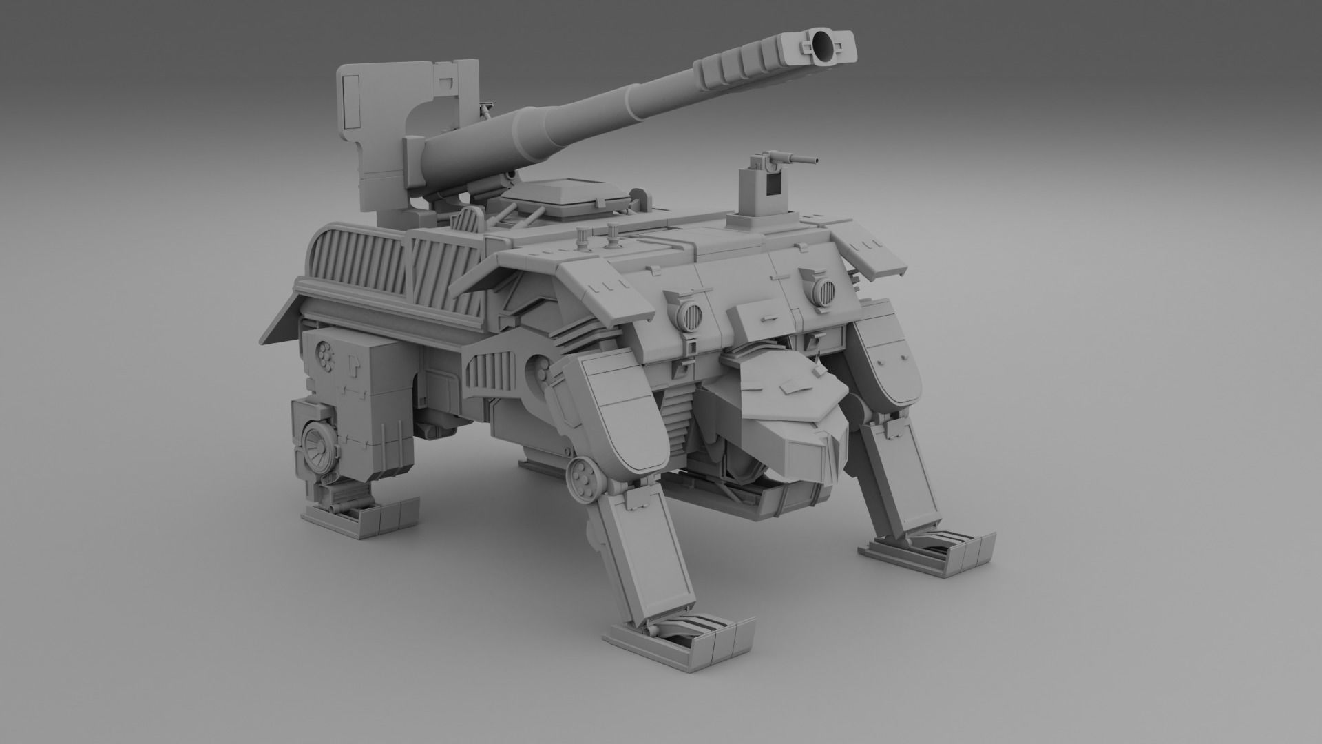 Robo-Tank 3D model star wars tank 3D model | CGTrader
