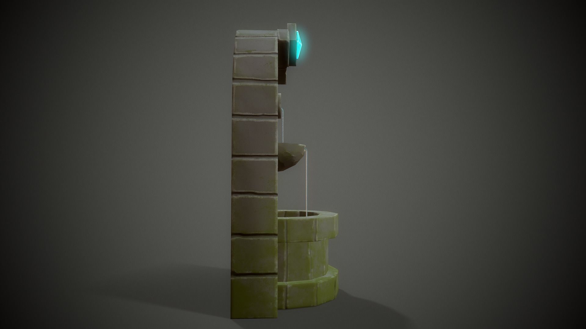 3D model Stylized Fountain - Tutorial Included VR / AR / low-poly ...