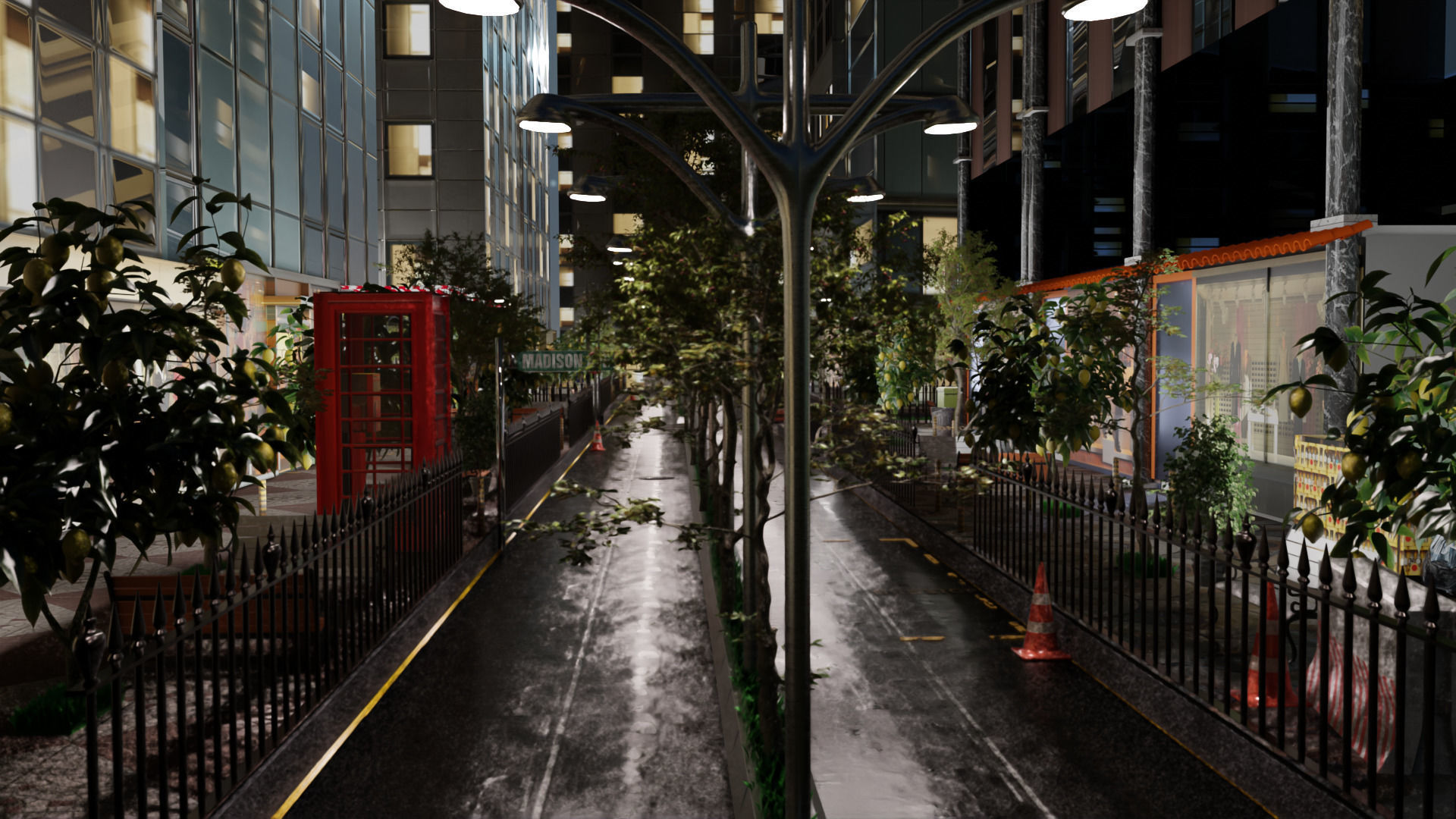 Fusion city street 3D model | CGTrader
