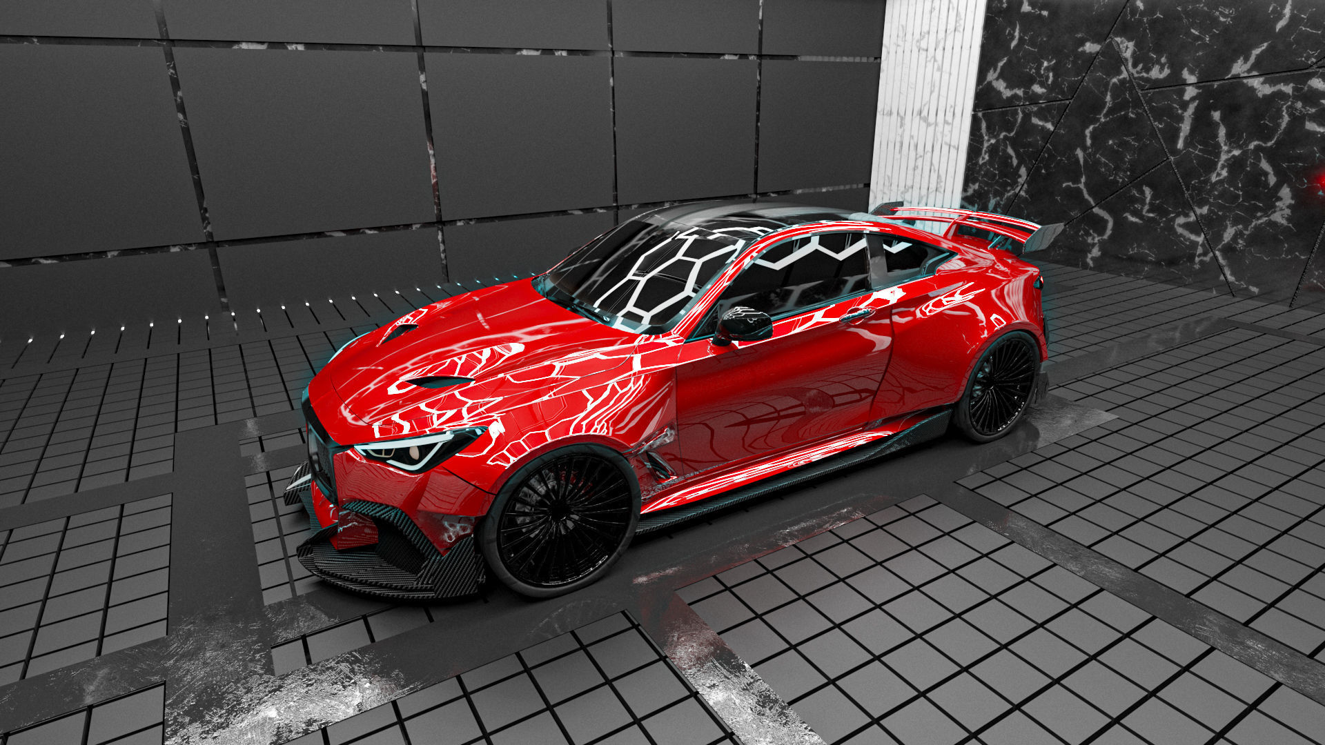infinity q60 tuning by Panch 3D model | CGTrader