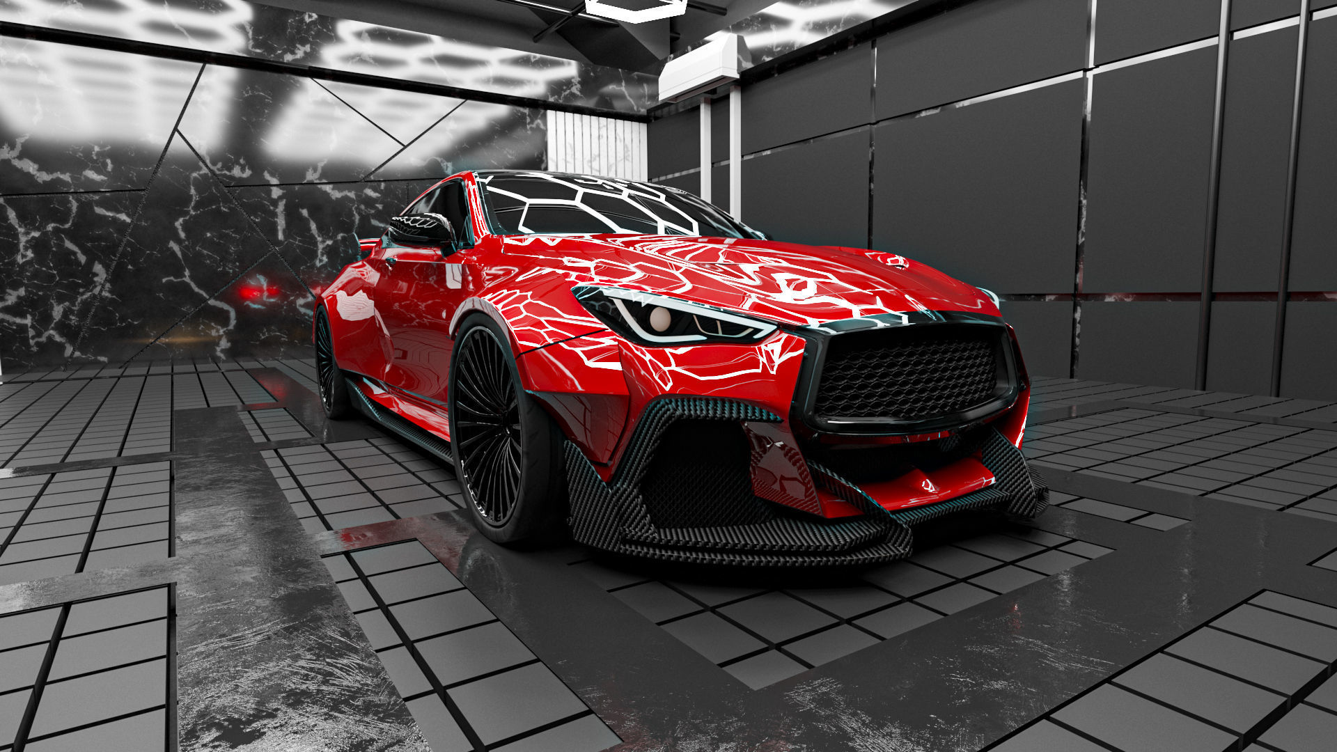 infinity q60 tuning by Panch 3D model | CGTrader