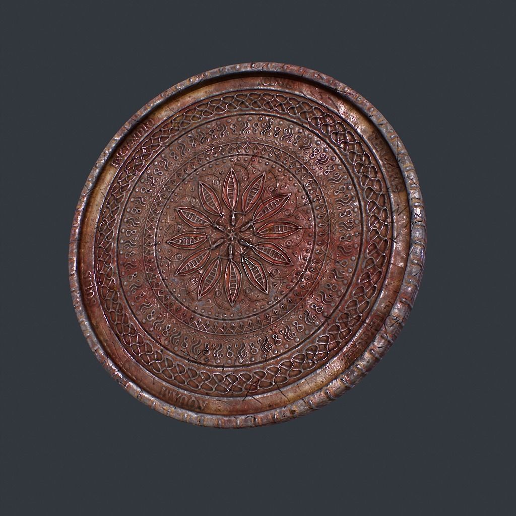 3D model Old Medallion VR / AR / low-poly | CGTrader