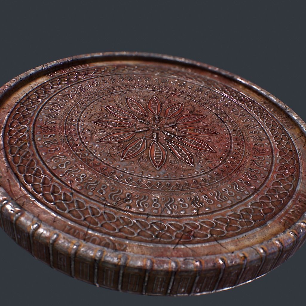 3D model Old Medallion VR / AR / low-poly | CGTrader