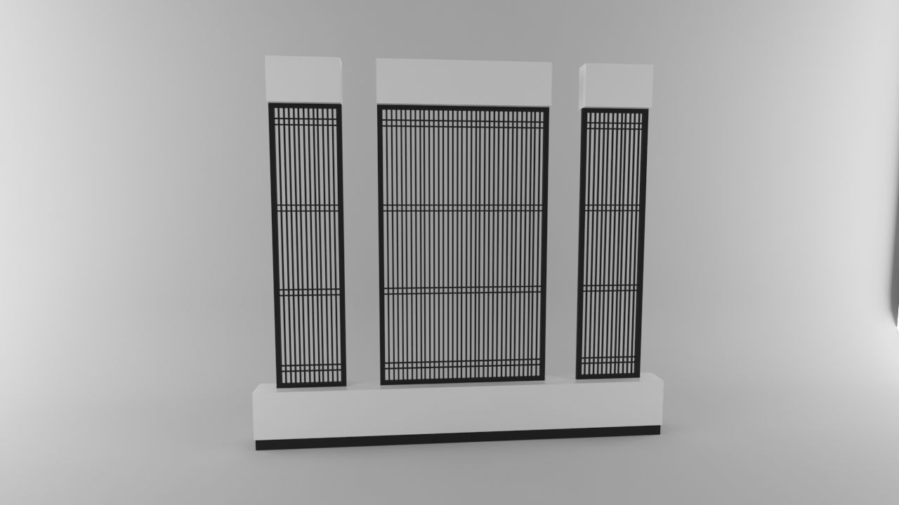 3D Decoration wall panels Room Divider Free free VR / AR / low-poly 3D ...