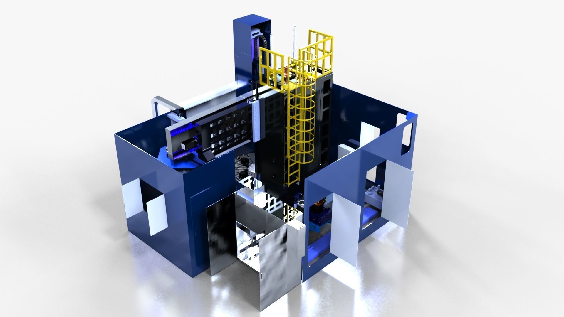 Vertical Turning Machine VTC2000 3D model | CGTrader