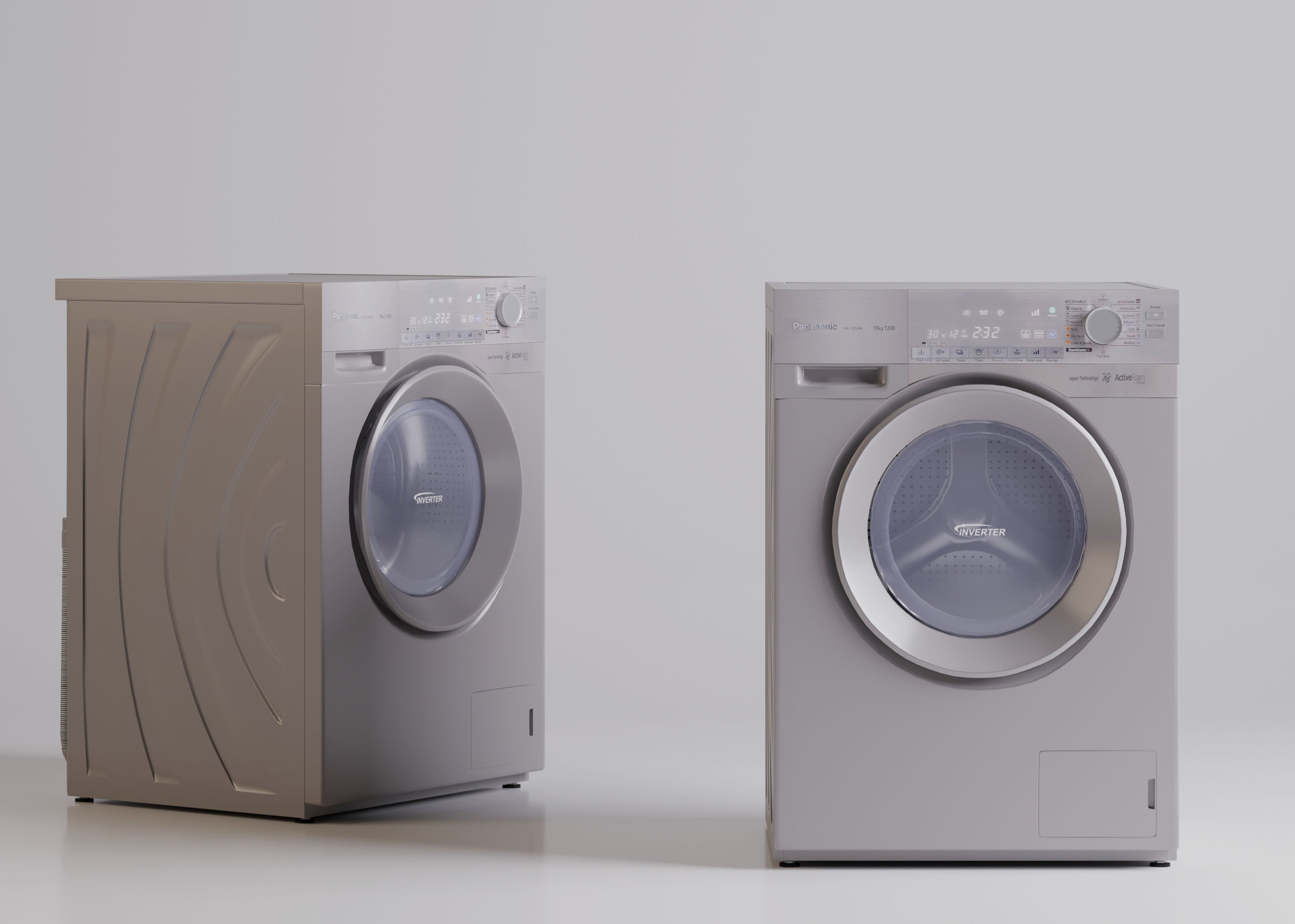 Washing Machine - Panasonic Econavi 3D model | CGTrader