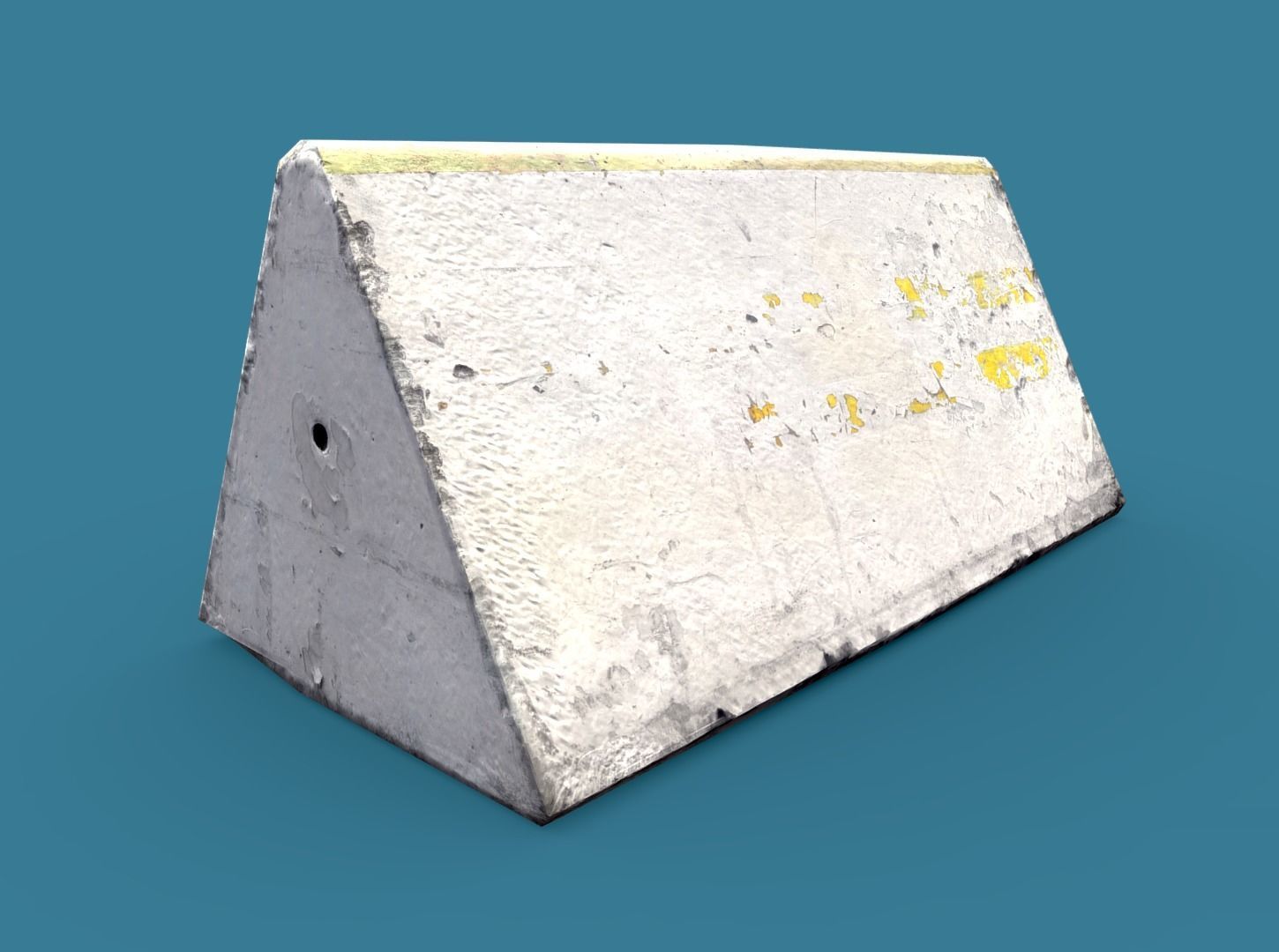 3D model Lowpoly Concrete Barrier Small VR / AR / low-poly | CGTrader