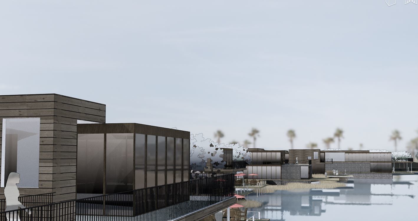 Waterfront Commercial Complex 3D model | CGTrader