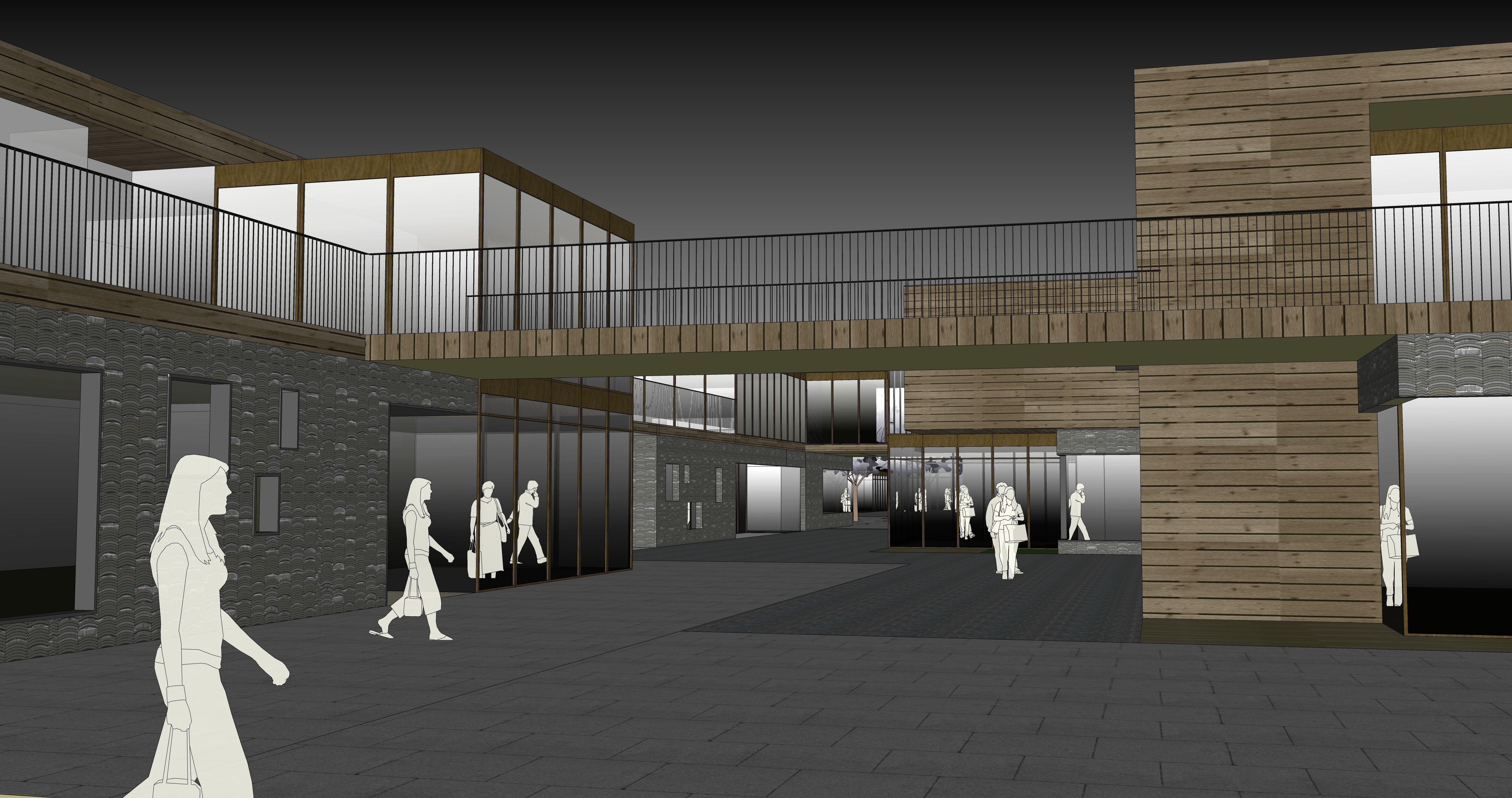 Waterfront Commercial Complex 3D model | CGTrader